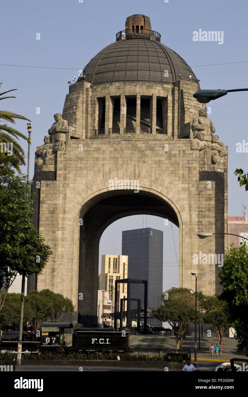 Mexico city. Monument to The Revolution Stock Photo - Alamy