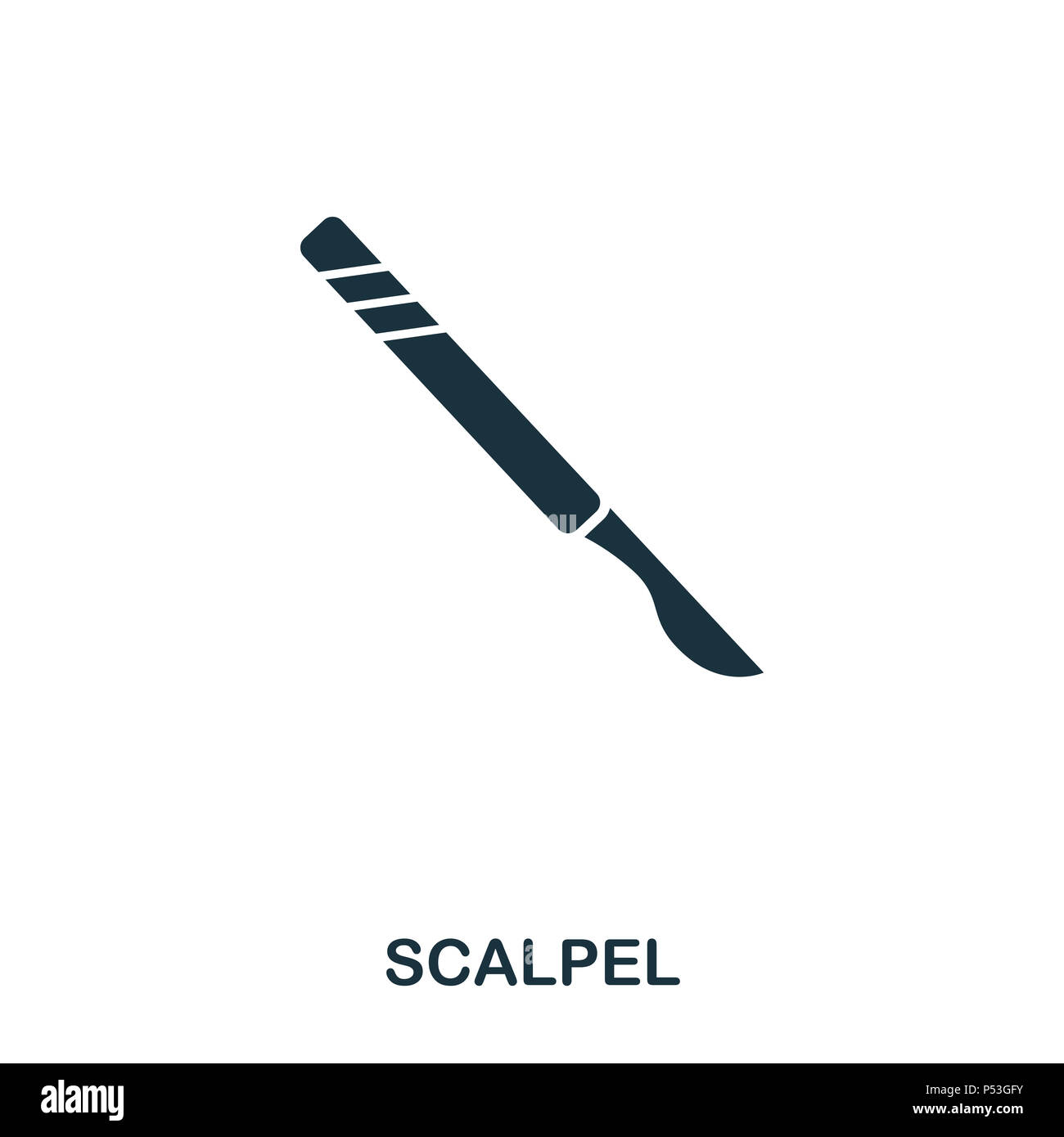 Scalpel icon. Line style icon design. UI. Illustration of scalpel icon ...