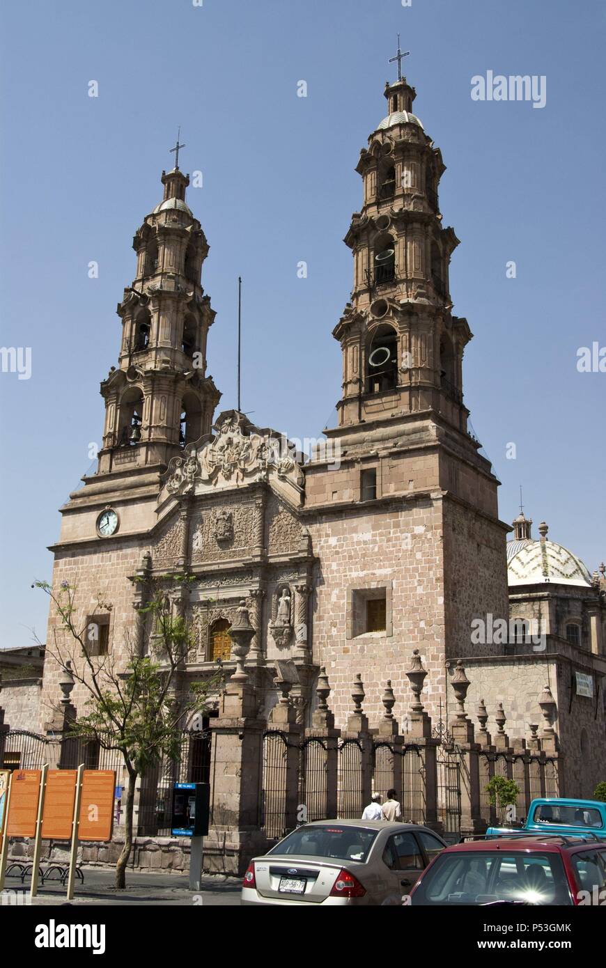 Mexico.Aguascalientes.Basilica Cathedral Nuestra Señora de La Asunción ...