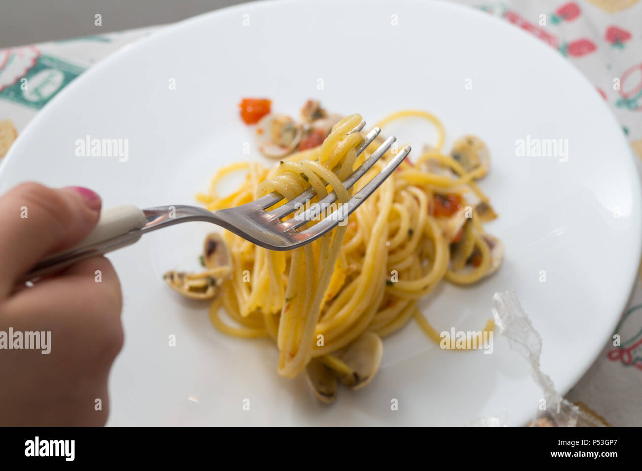 Italian Pasta, Spaghetti in a pot Stock Photo - Alamy