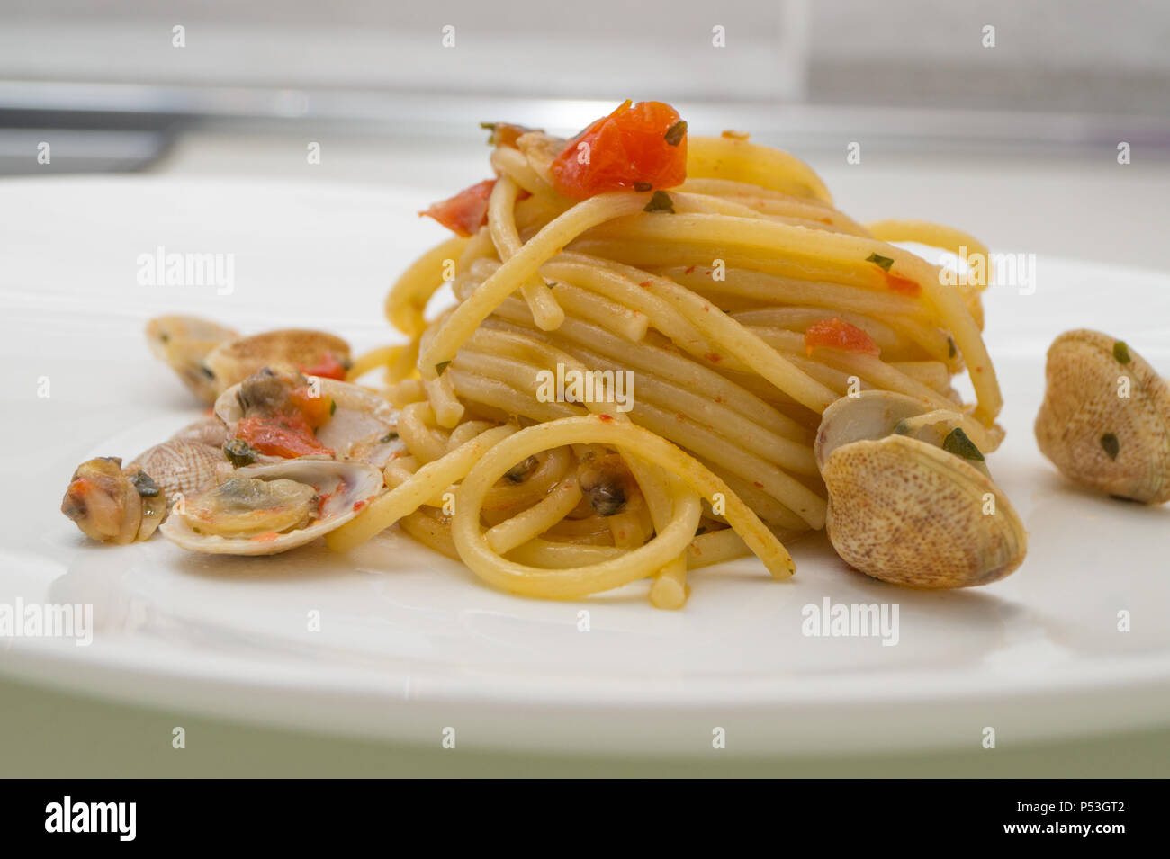 Italian Pasta, Spaghetti in a pot Stock Photo - Alamy