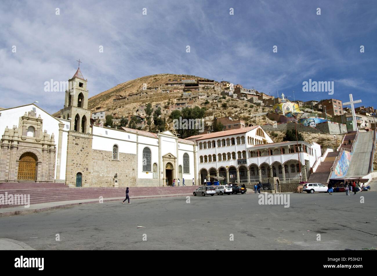 Bolivia. Oruro city. Sanctuary of the Virgin of the Socavón Stock Photo ...