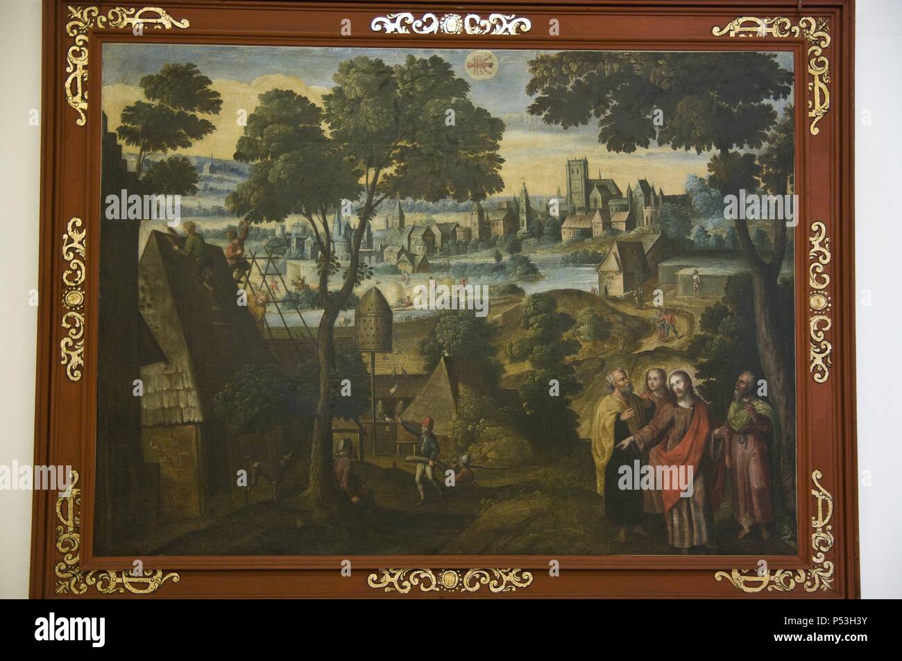 Peru. Cusco city. The Archbishop Palace. Paintings of Diego Quispe Tito ...