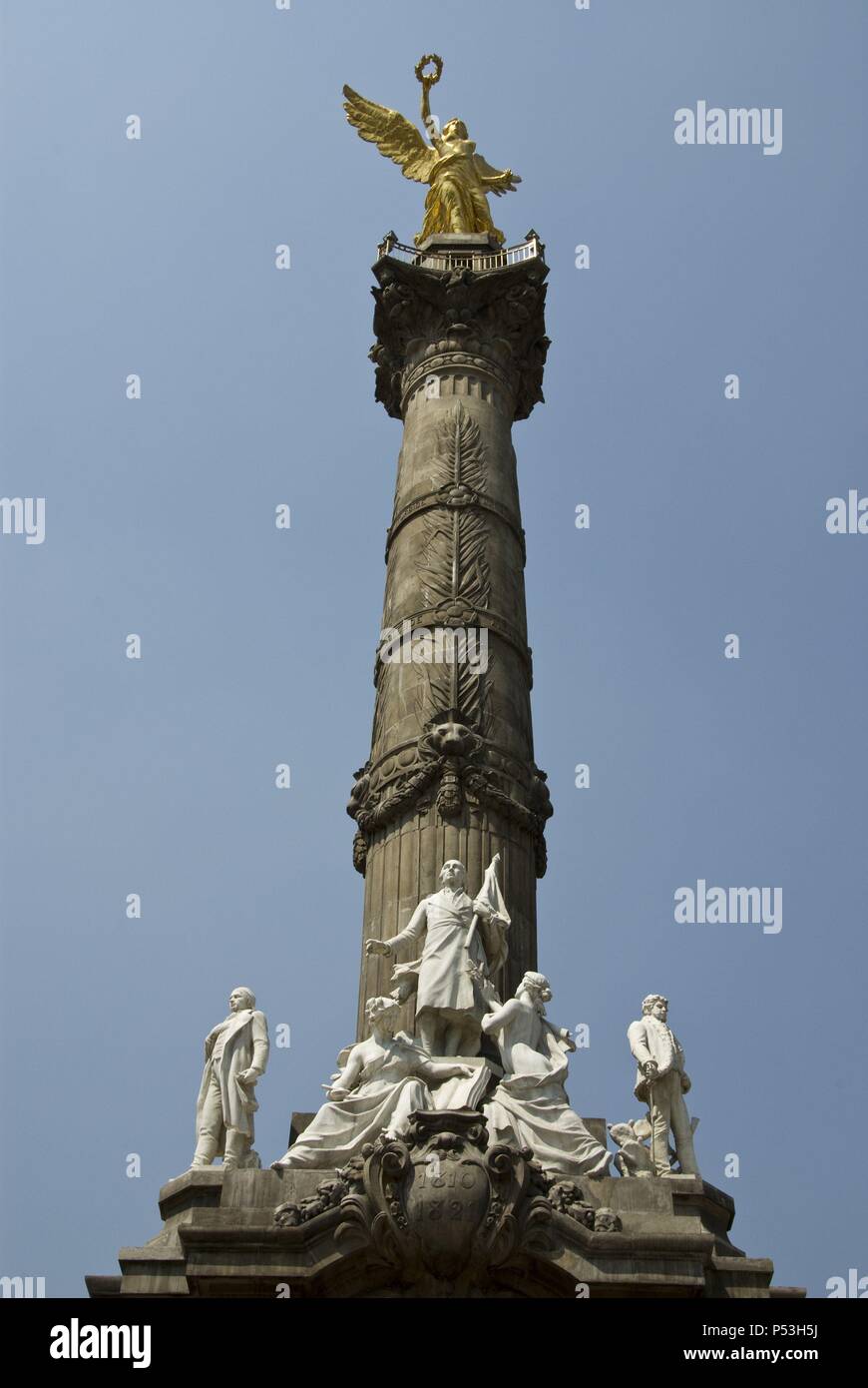 Mexico.Mexico city. Paseo de La Reforma. The Angel of Independence ...