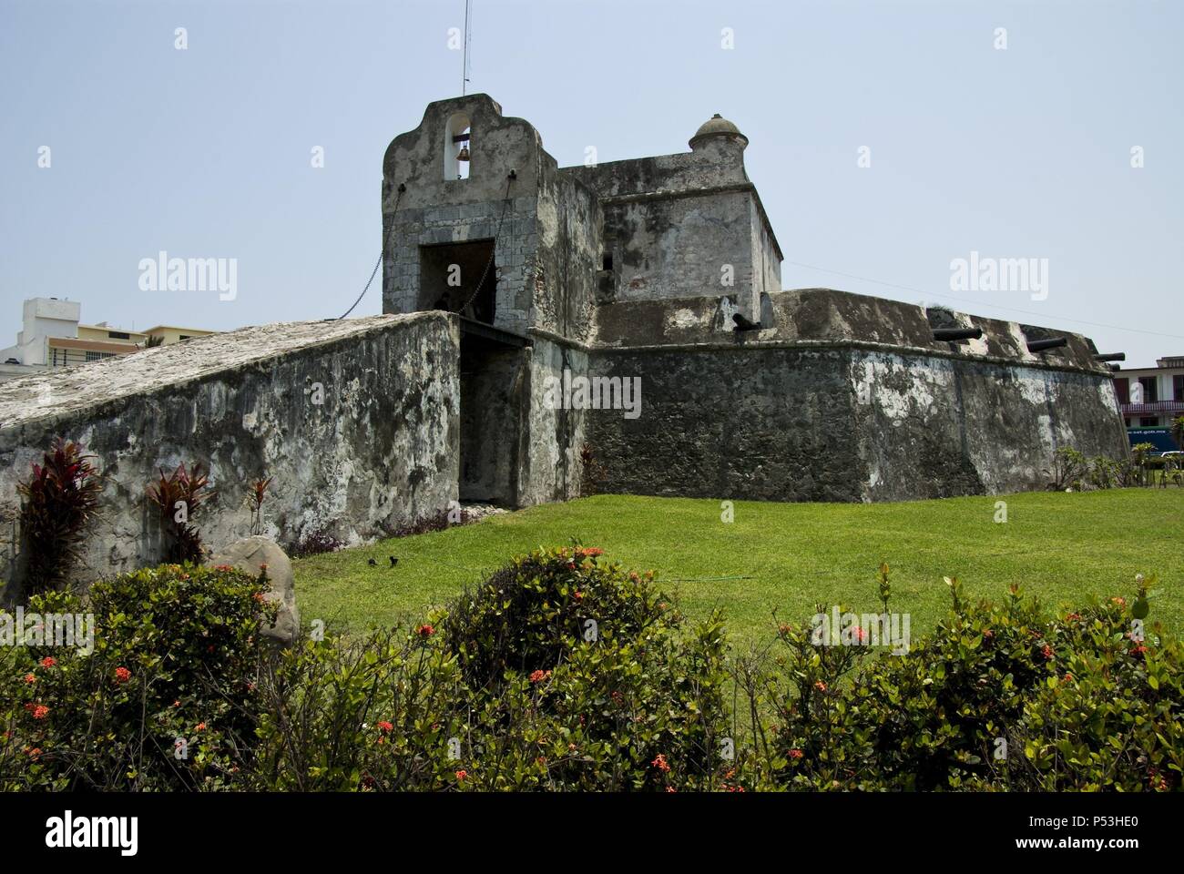 Mexico. Veracruz city. Fort or Baluarte Santiago. 17th century Stock ...