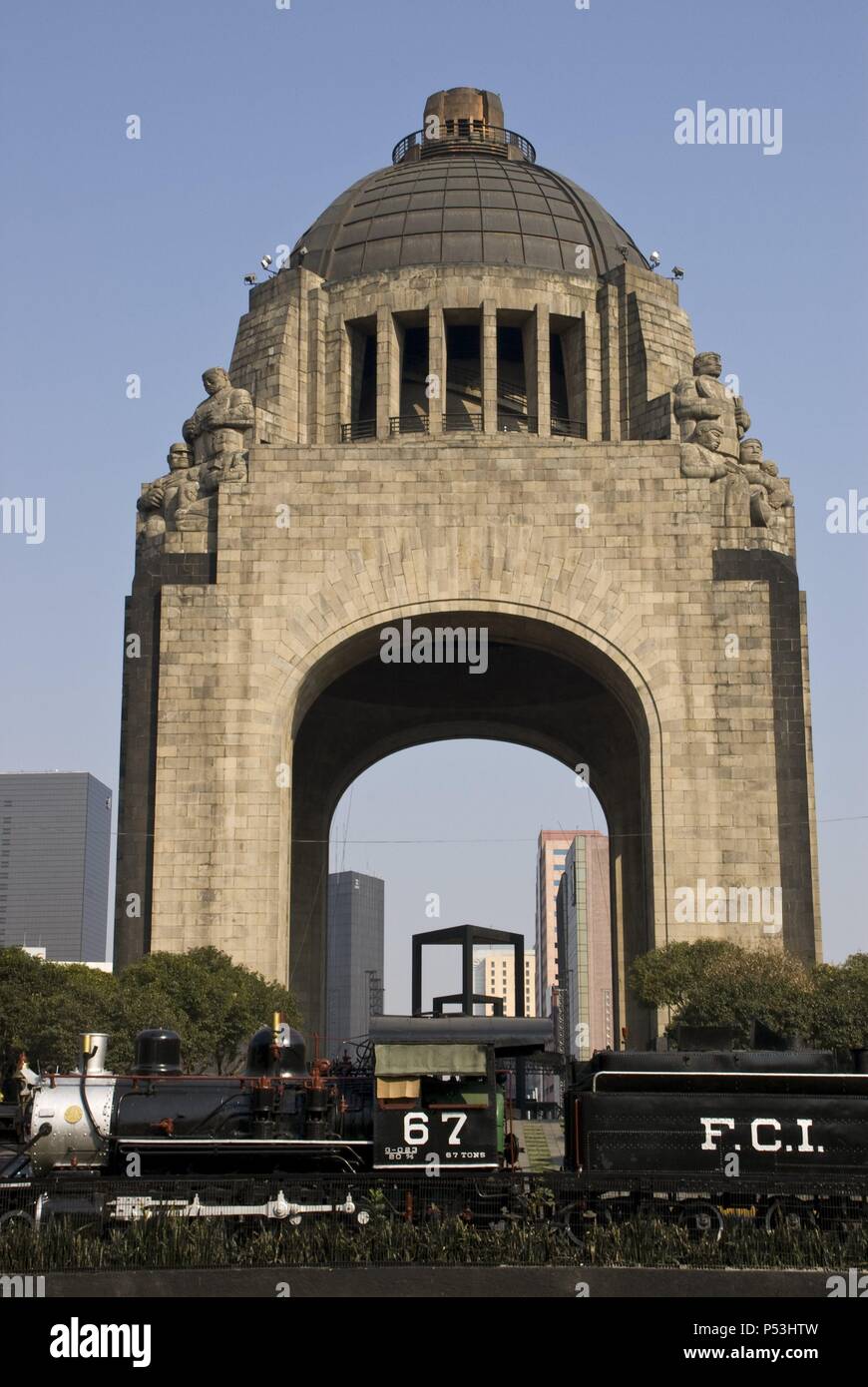 Mexico city. Monument to The Revolution Stock Photo - Alamy
