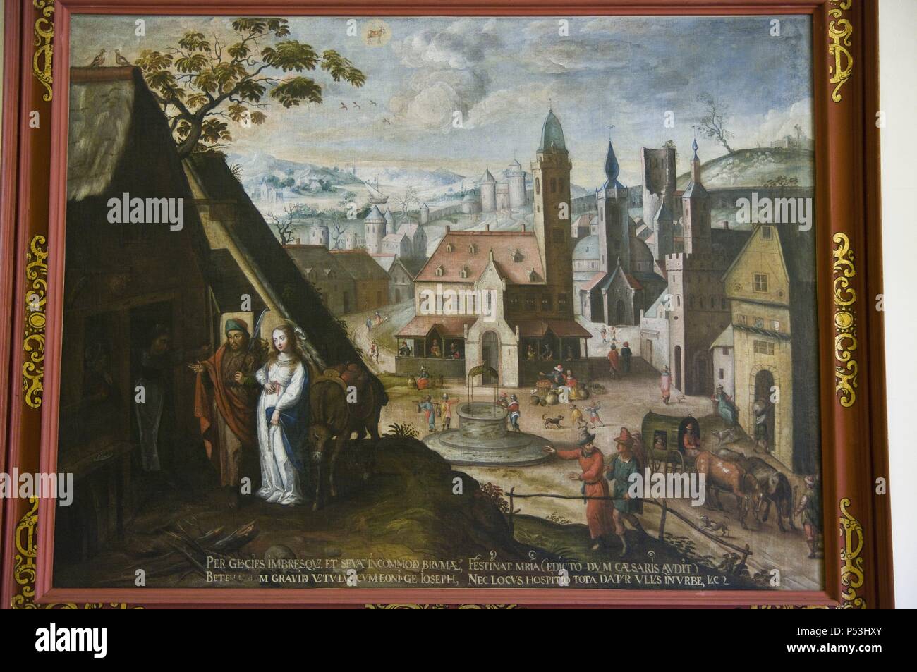 Peru. Cusco city. The Archbishop Palace. Paintings of Diego Quispe Tito ...