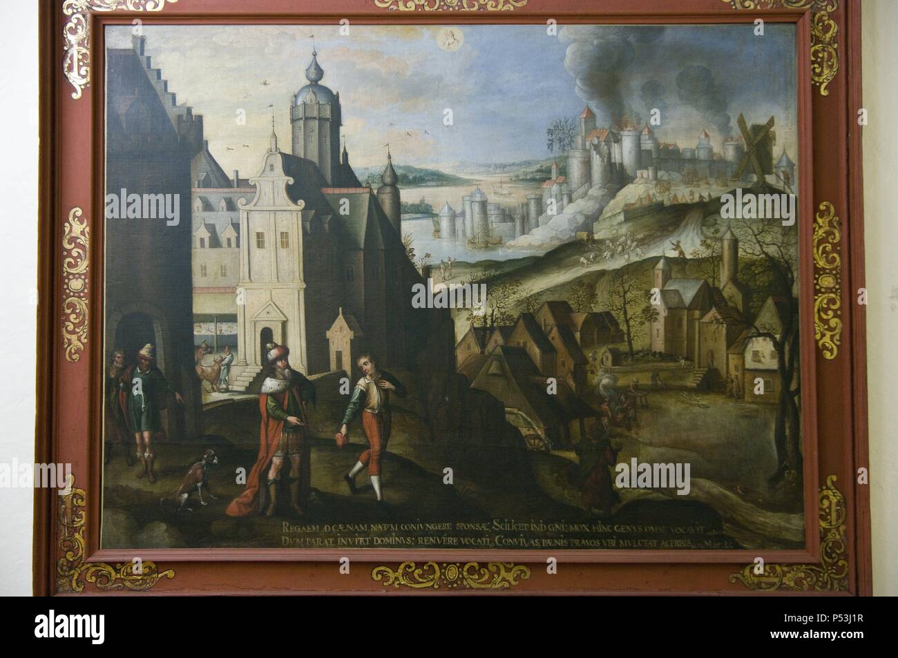 Peru. Cusco city. The Archbishop Palace. Paintings of Diego Quispe Tito ...