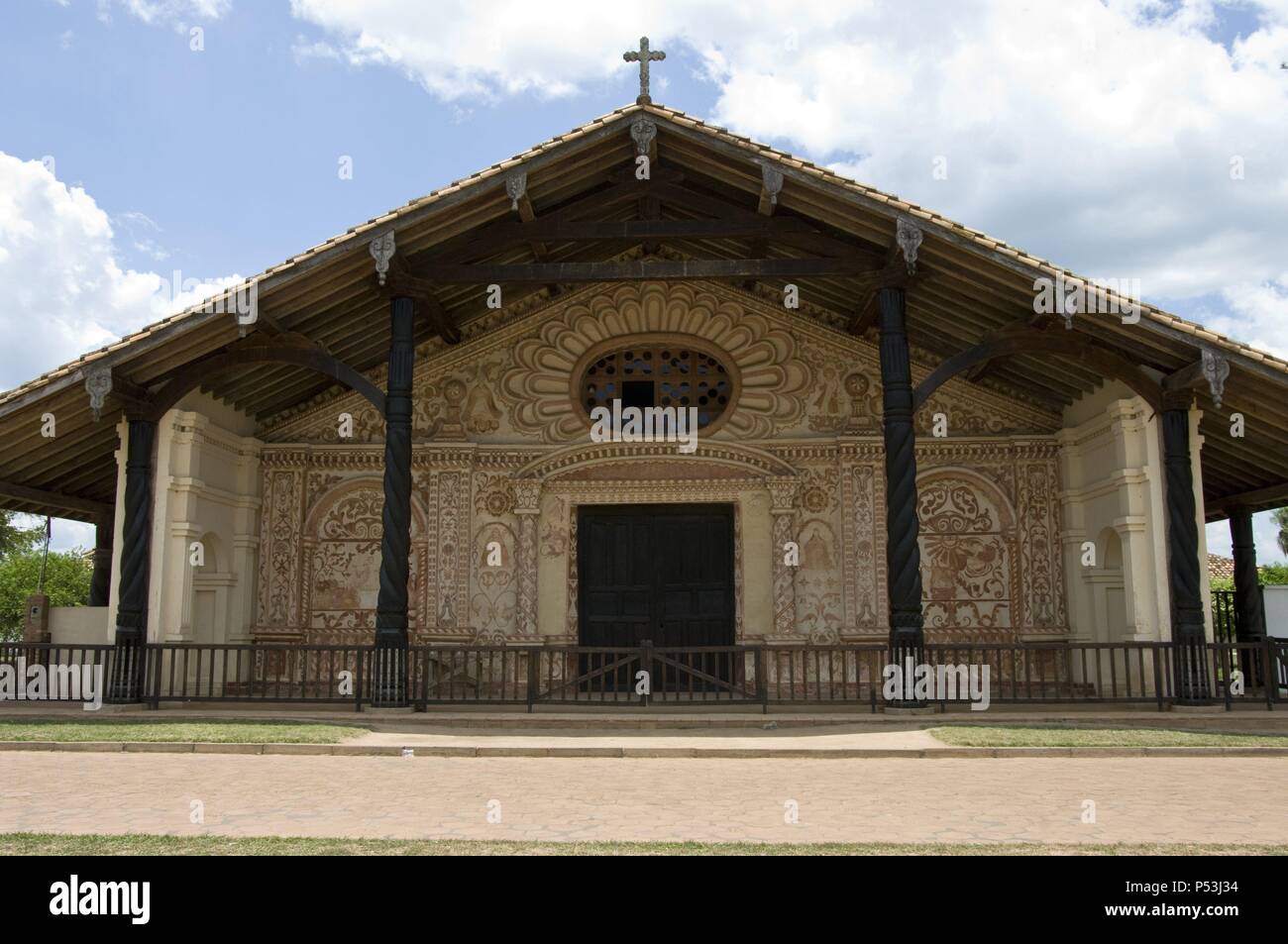 Bolivia. Santa Cruz. Colonial Church of San Rafael (Chiquitania). Old ...