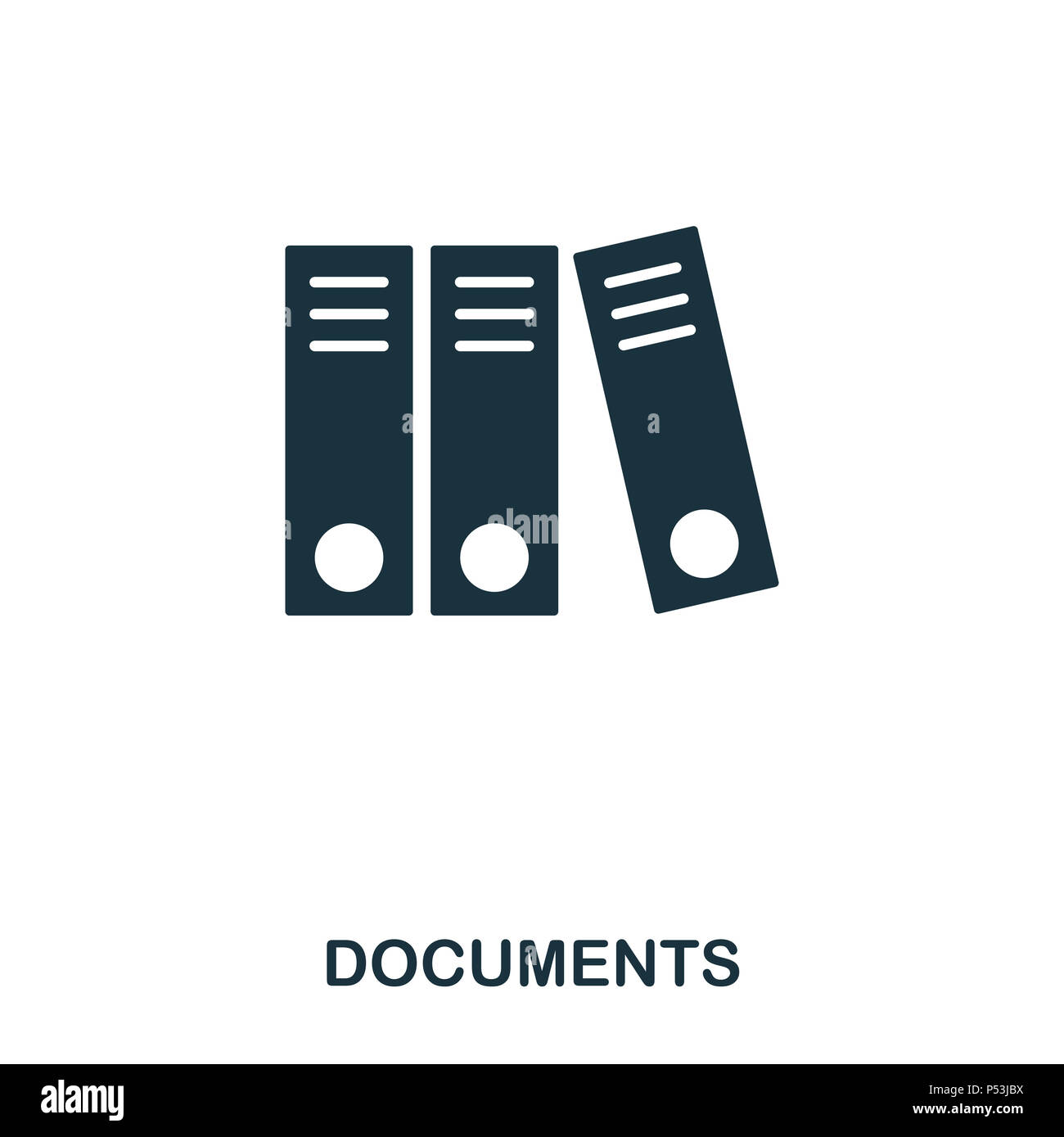 Documents icon. Line style icon design. UI. Illustration of documents ...