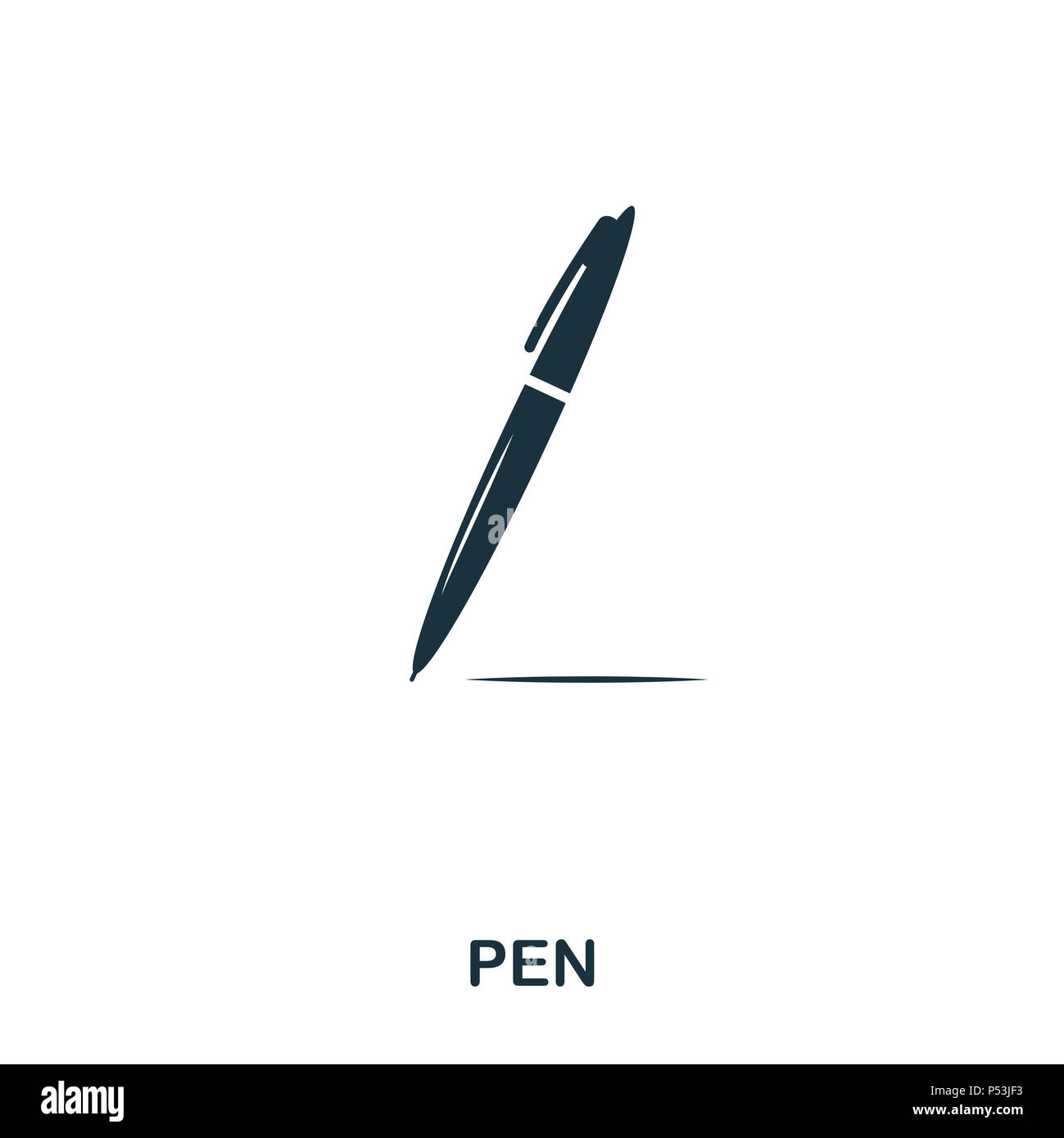 Pen icon. Line style icon design. UI. Illustration of pen icon ...