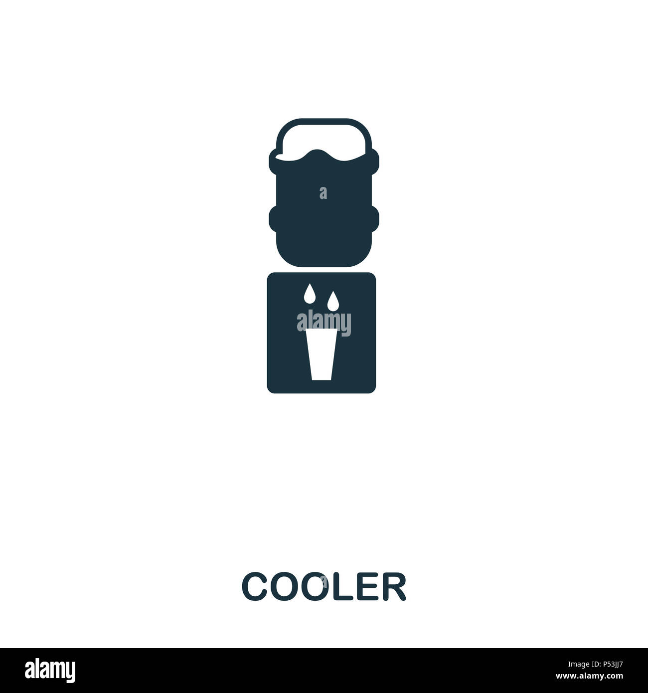 Cooler icon. Line style icon design. UI. Illustration of cooler icon ...