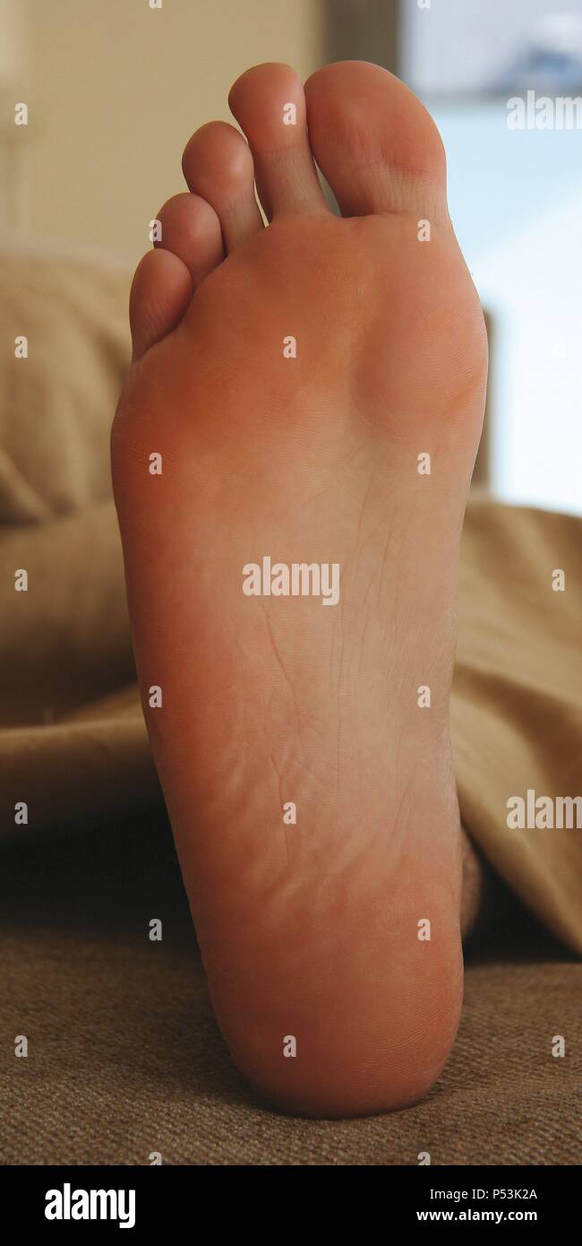 Sole of human male (left Stock Photo - Alamy