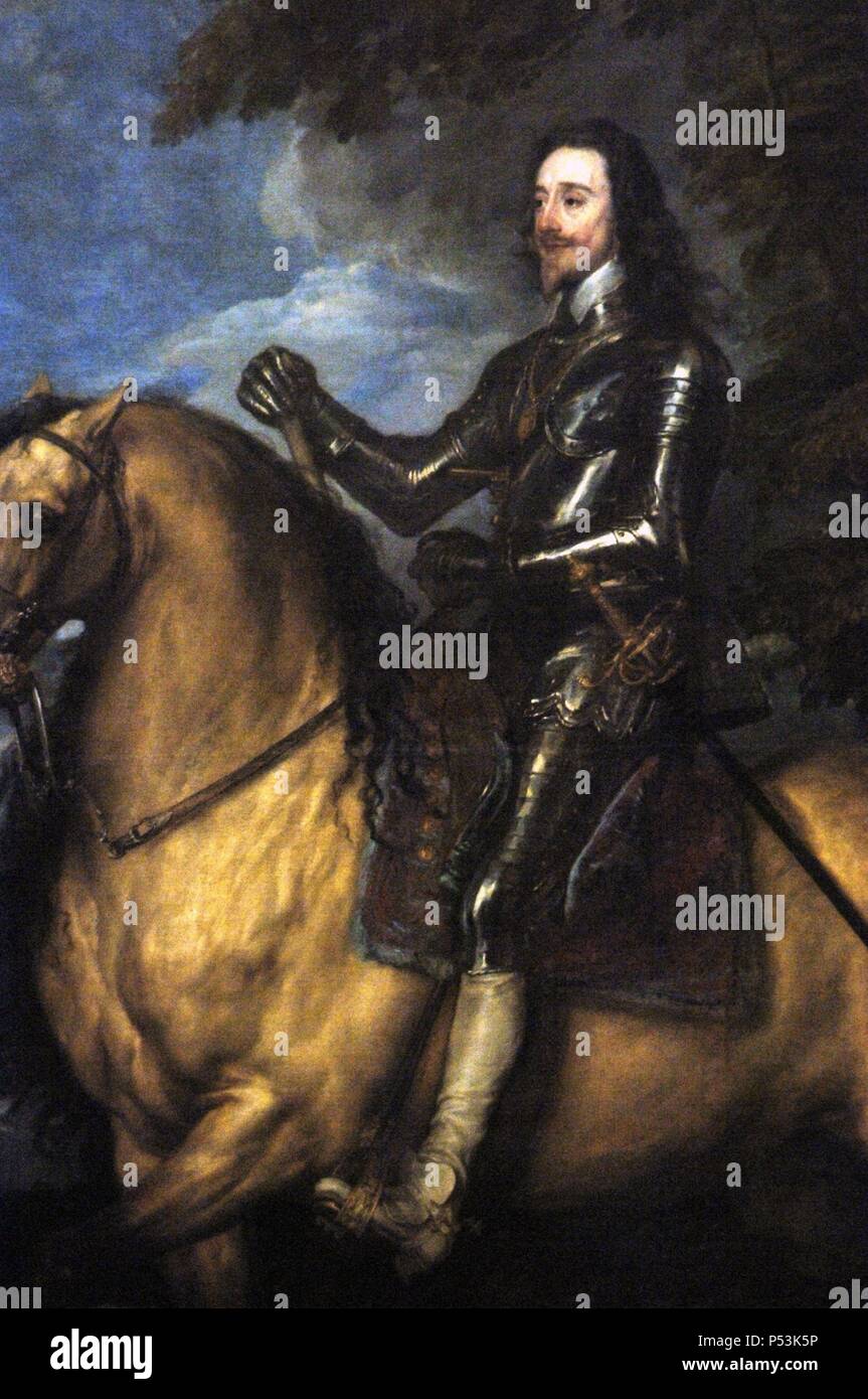Equestrian Portrait Of King Charles I High Resolution Stock Photography ...
