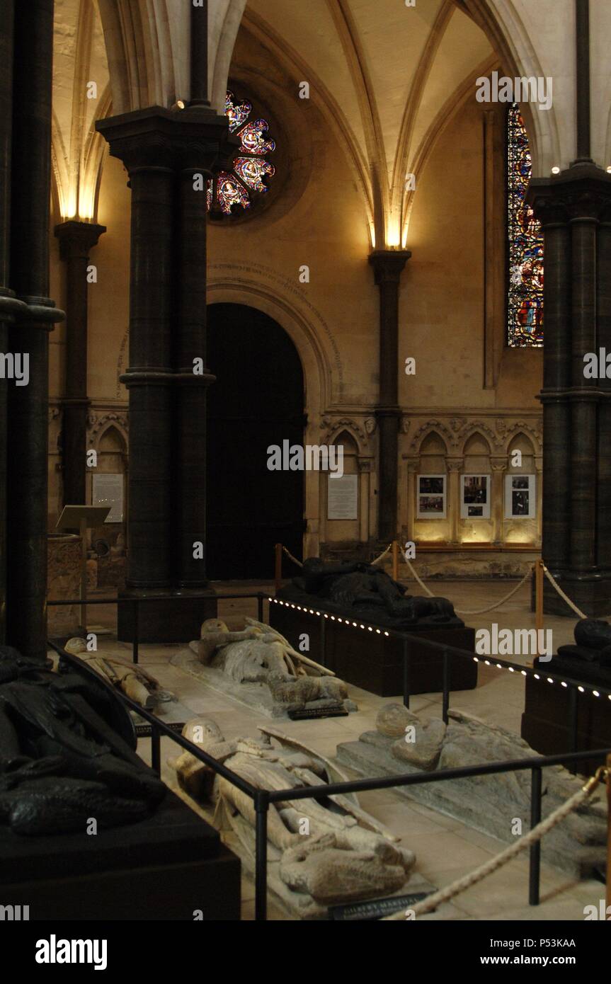 England. London. Temple Church. 12th C. Inside. United Kingdom Stock ...