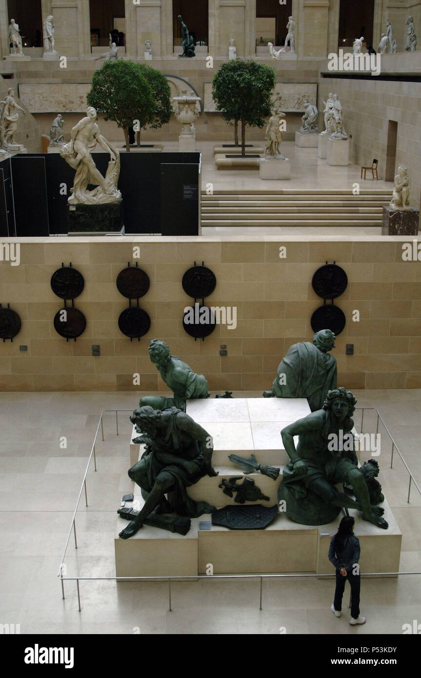Louvre Museum. French sculpture. Paris. France Stock Photo - Alamy