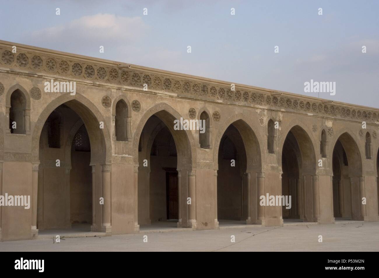 Islamic Art. Mosque of Ibn Tulun (876-879). Abbasid period. Portico ...