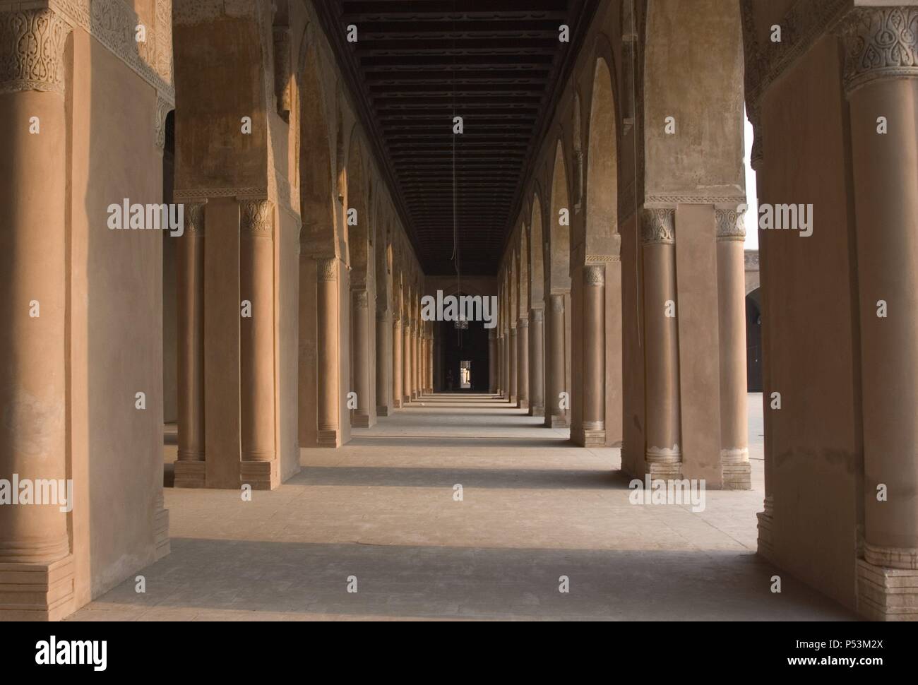 Islamic Art. Mosque of Ibn Tulun (876-879). Abbasid period. Portico ...