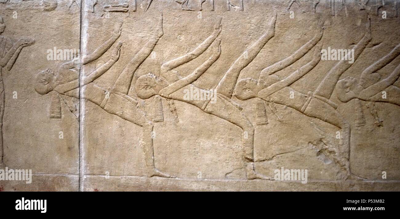 Egypt. Necropolis of Saqqara. Mastaba of Kagemni (2350 BC). Chief ...