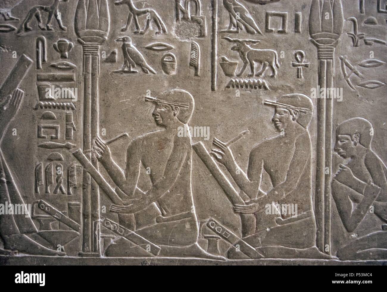 Egypt. Necropolis of Saqqara. Mastaba of Mereruka, priest of Pharaoh ...