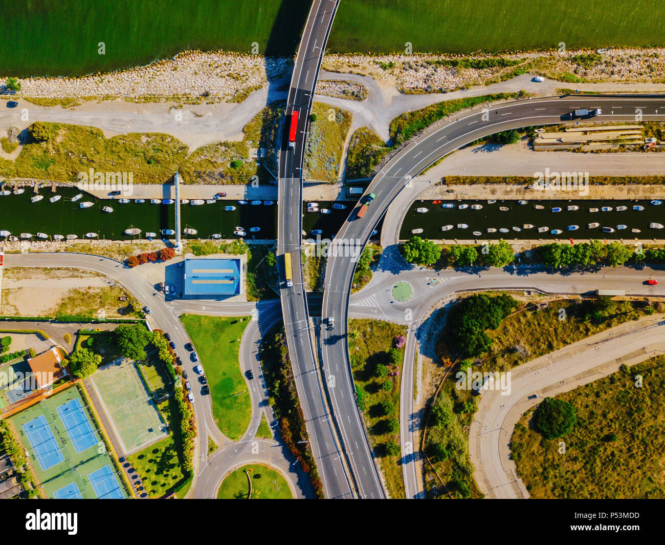 Future cityscape roads hi-res stock photography and images - Alamy