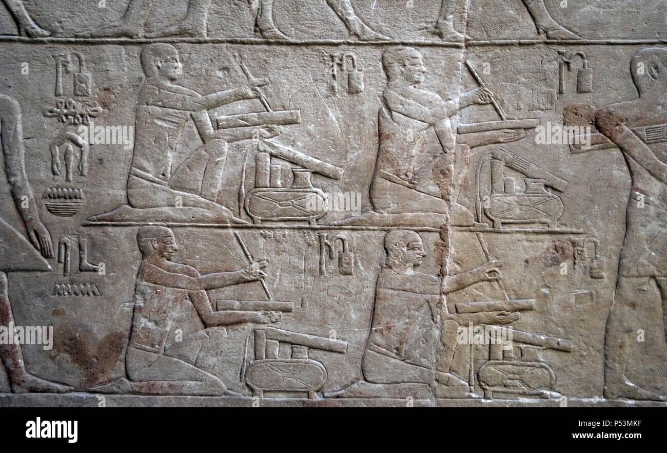 Egypt. Necropolis of Saqqara. Mastaba of Mereruka, priest of Pharaoh ...