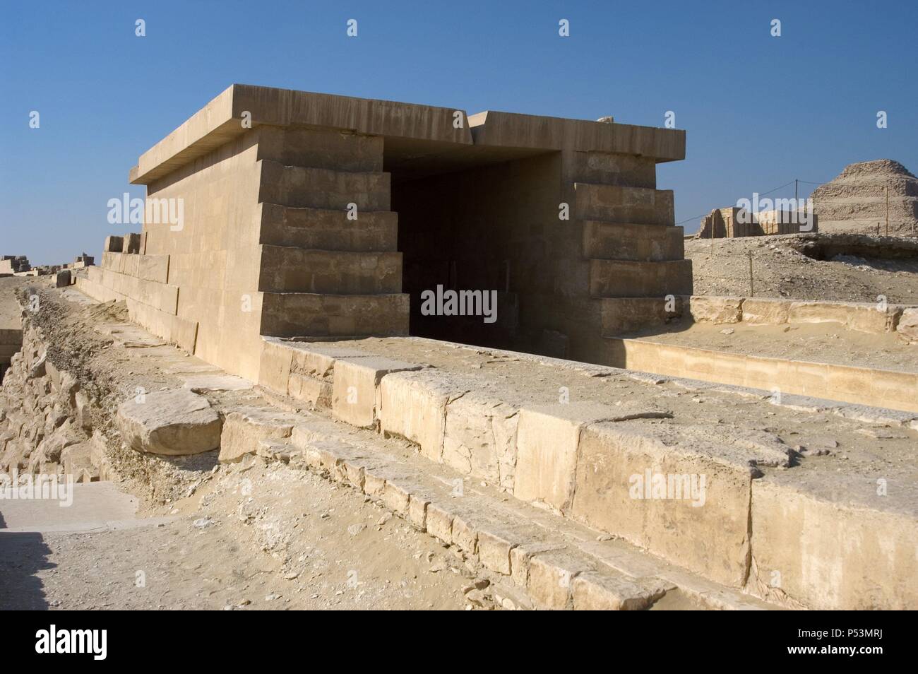 Unas Avenue. Detail of a stretch. 5th Dynasty. Old Kingdom. Links the ...