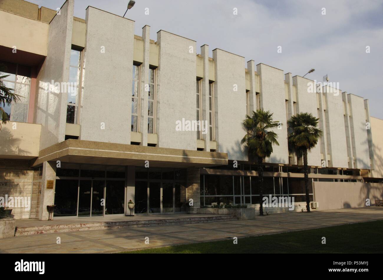 Albania. Tirana. National Art Gallery. Facade Stock Photo - Alamy