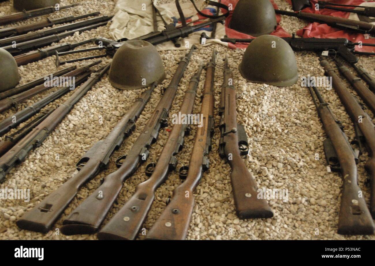 Rifles and submachine guns (SMG). Military Museum of the Citadel which ...