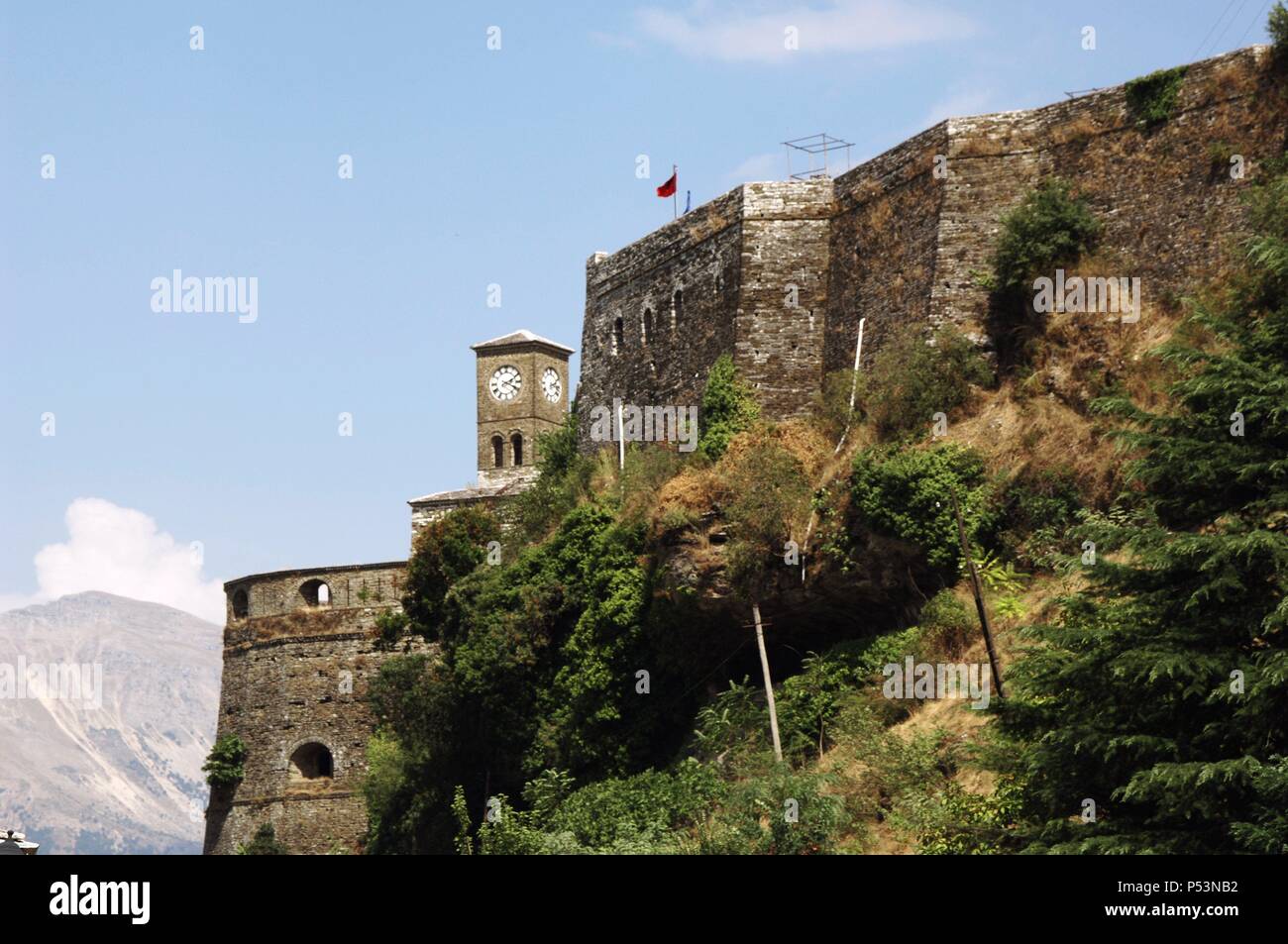 Albania. Gjirokaster. Castle built in 18th century ordered by the ...
