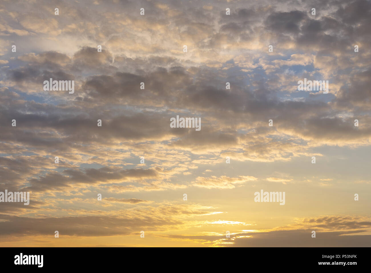 Natural sunset or sunrise with vibrant colors. Dramatic colorful sky ...