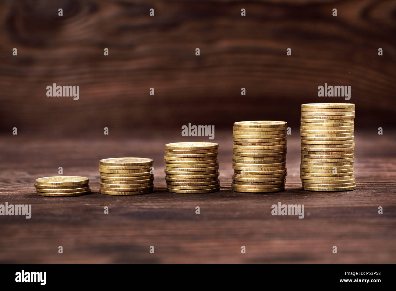coins stacked on each other Stock Photo - Alamy