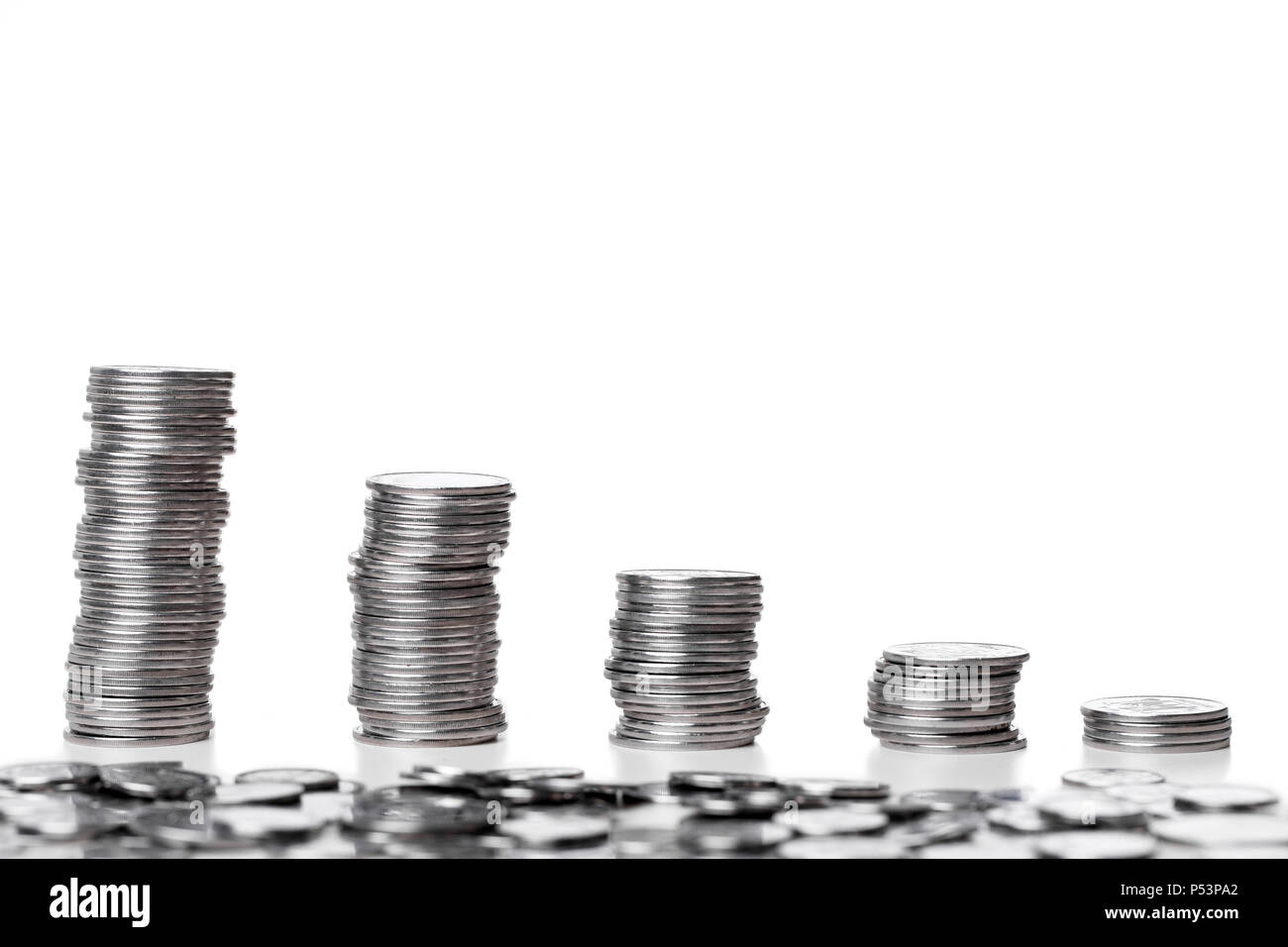 coins stacked on each other Stock Photo - Alamy