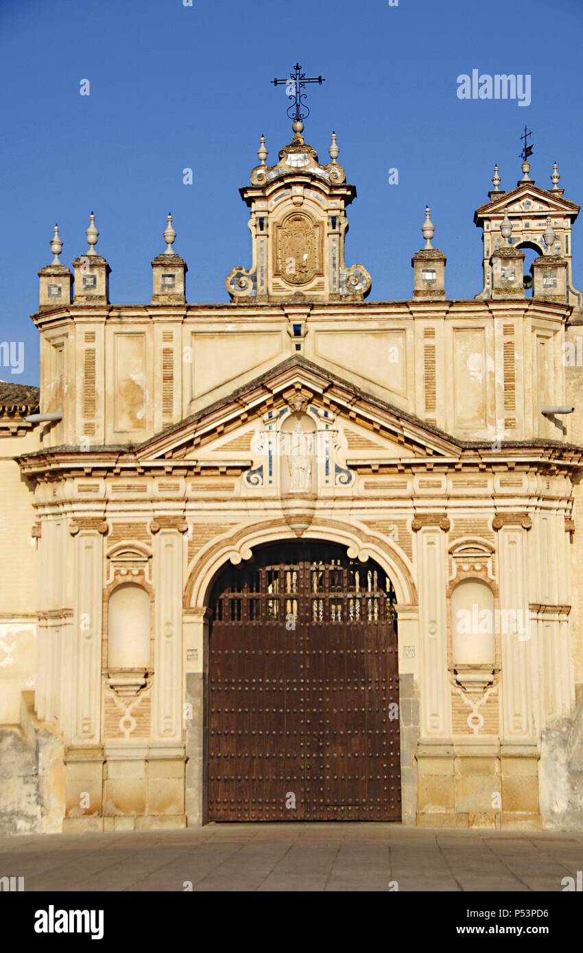 Spain. Andalusia. Seville. Island of the Charterhouse. Monastery of Our ...