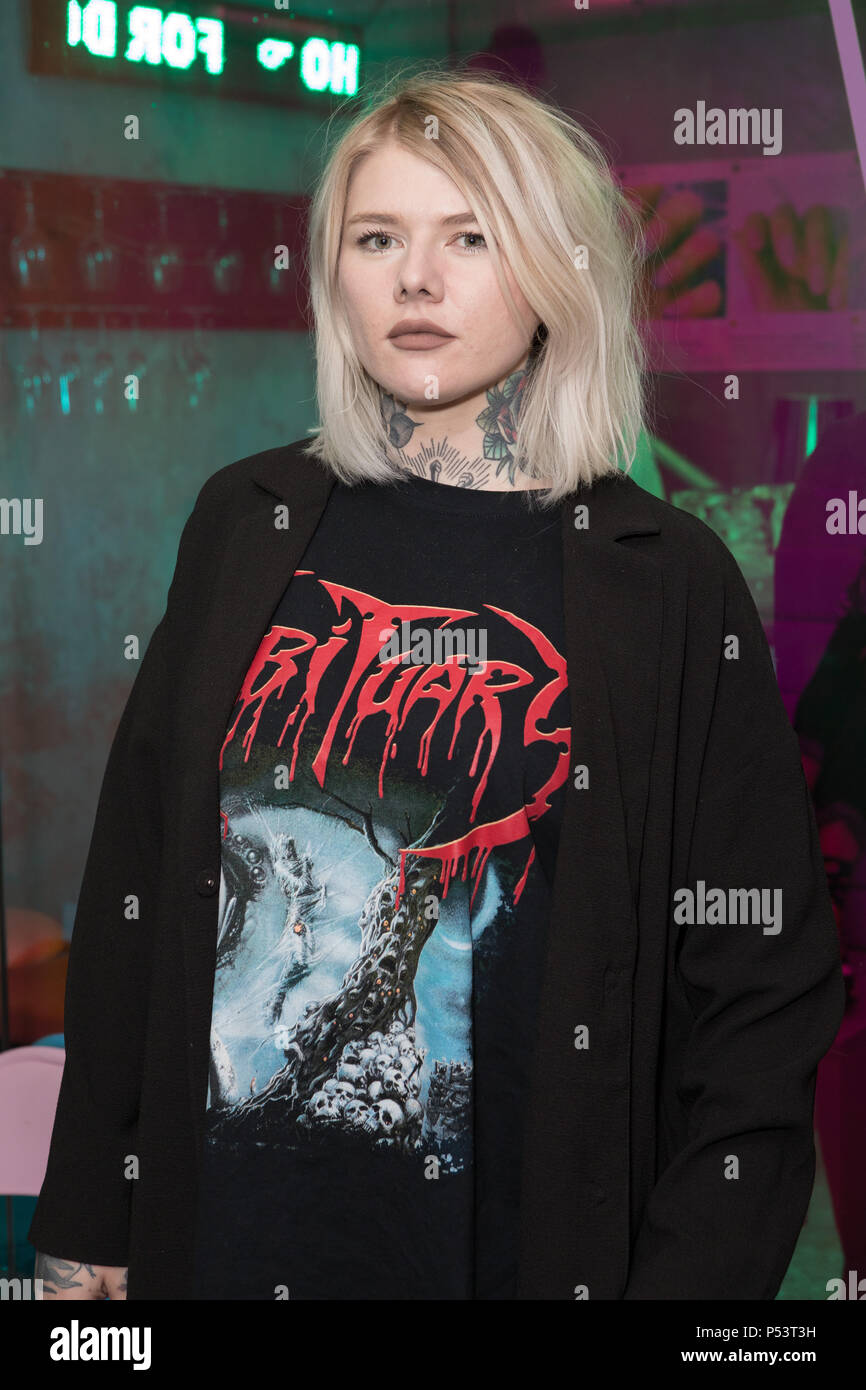 Guests attend event as Alice Chater performs at WAH LONDON Featuring ...