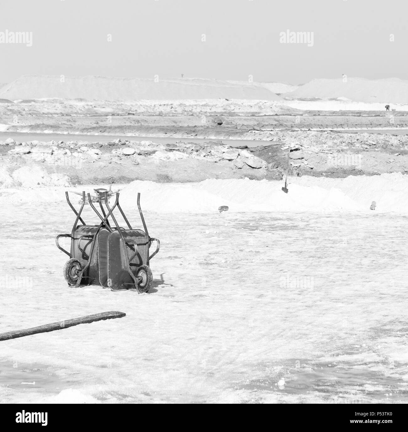 in danakil ethiopia africa in the land of afar the salt flat in the ...