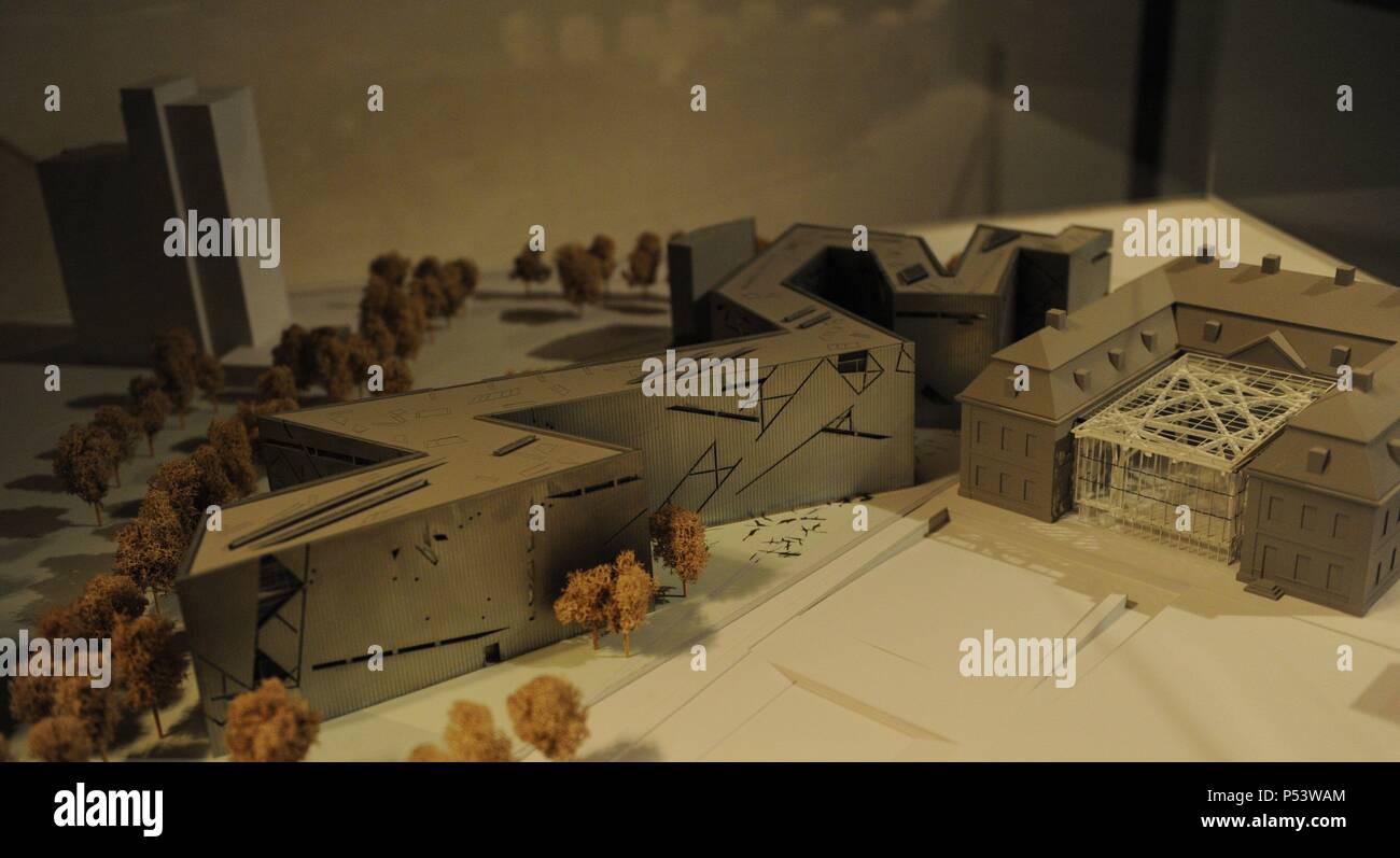 Germany. Berlin. Jewish Museum Berlin. Built in 1999 by architect ...