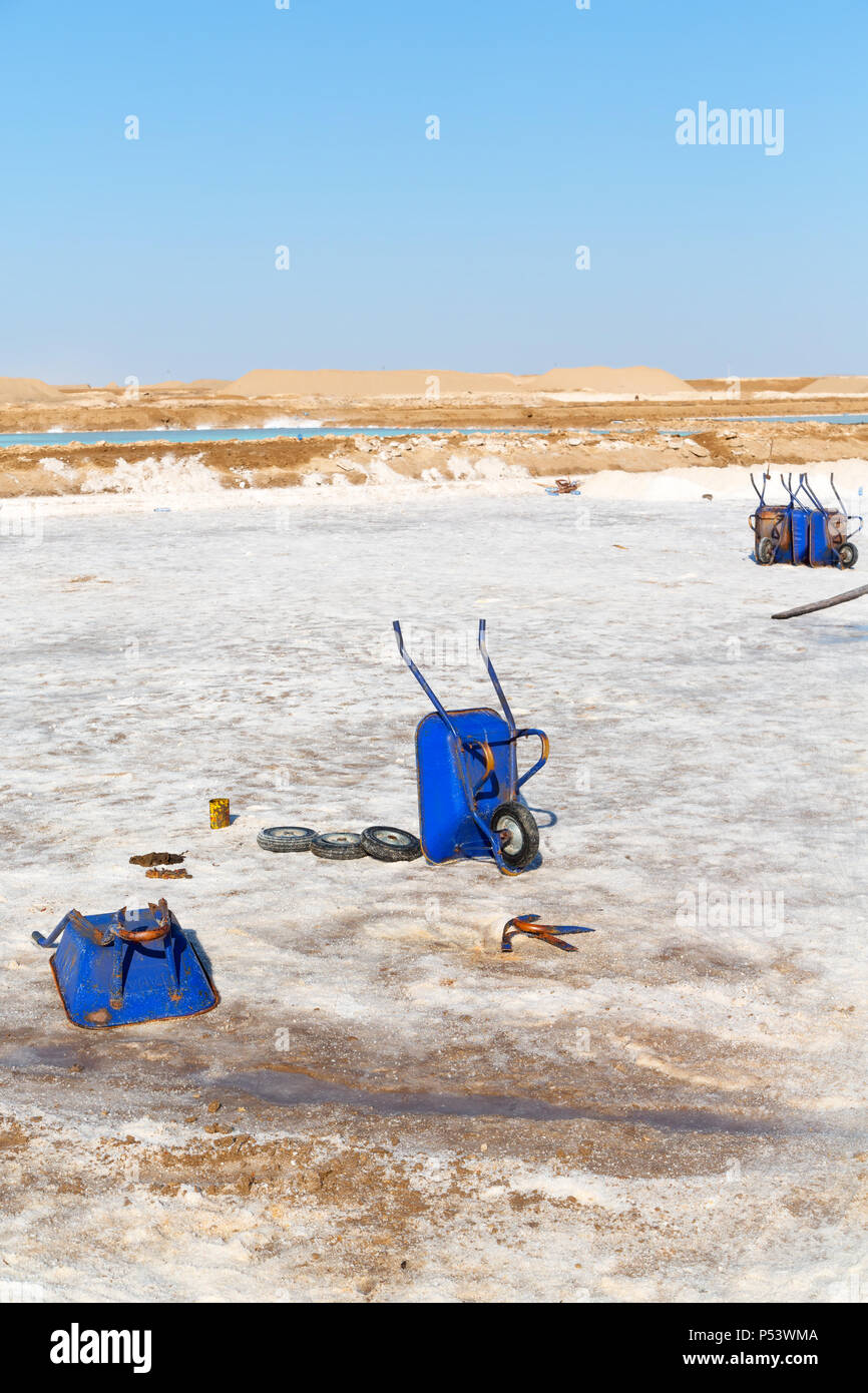 in danakil ethiopia africa in the land of afar the salt flat in the ...