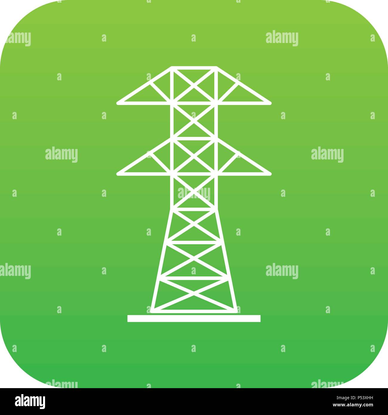 High voltage tower icon digital green Stock Vector Image & Art - Alamy