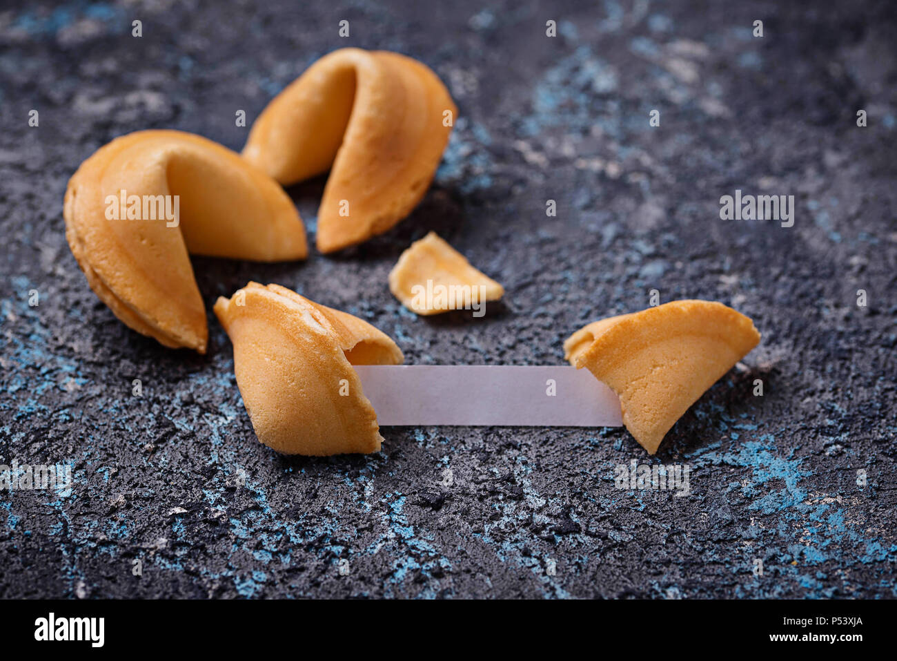 Traditional Chinese fortune cookies with prediction Stock Photo - Alamy