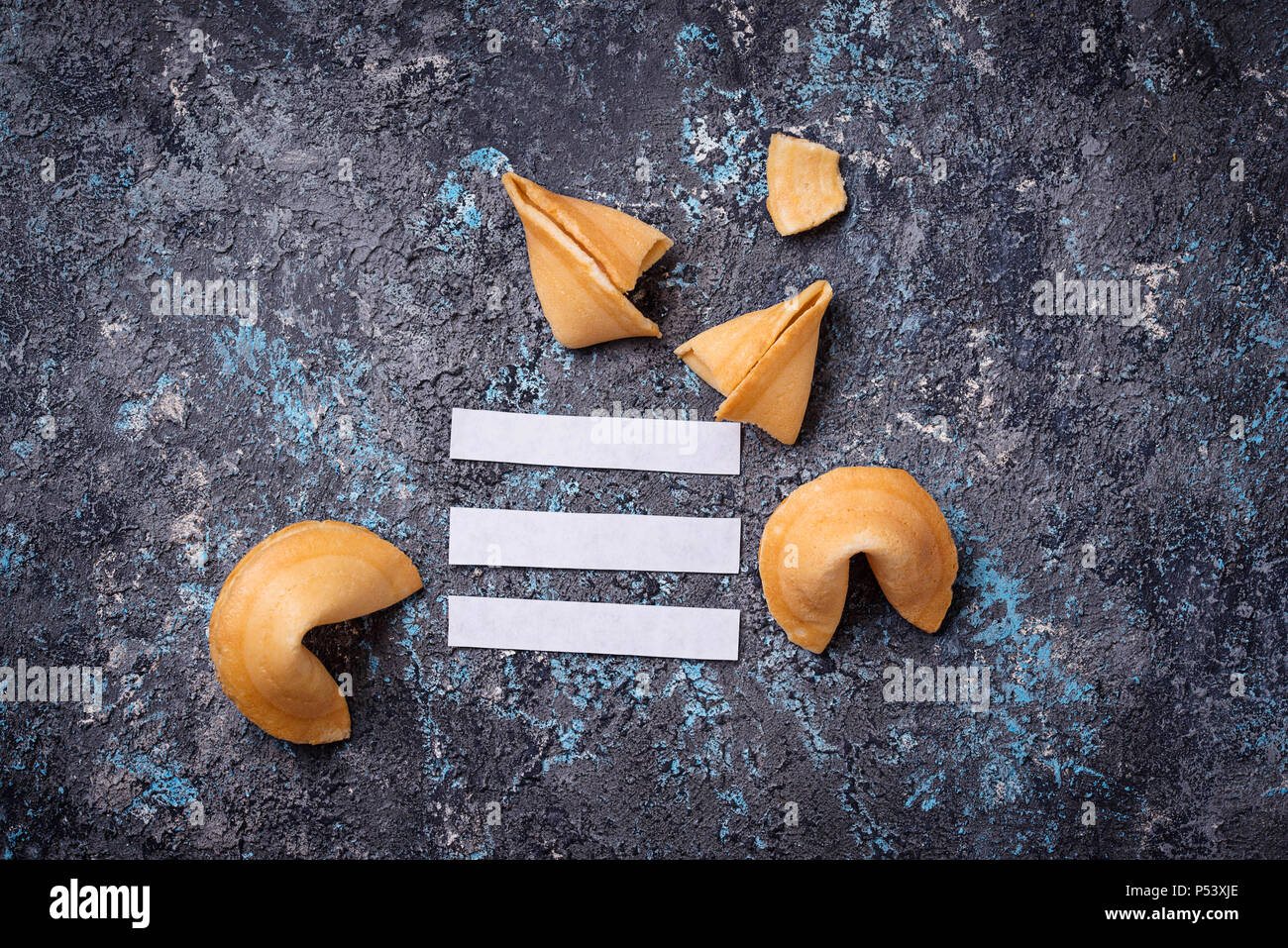 Traditional Chinese fortune cookies with prediction Stock Photo - Alamy