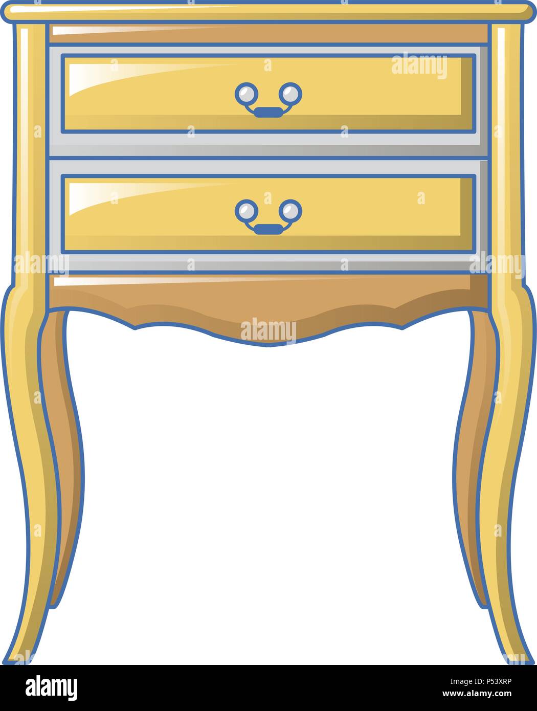 Vintage bedside table icon, cartoon style Stock Vector Image & Art - Alamy