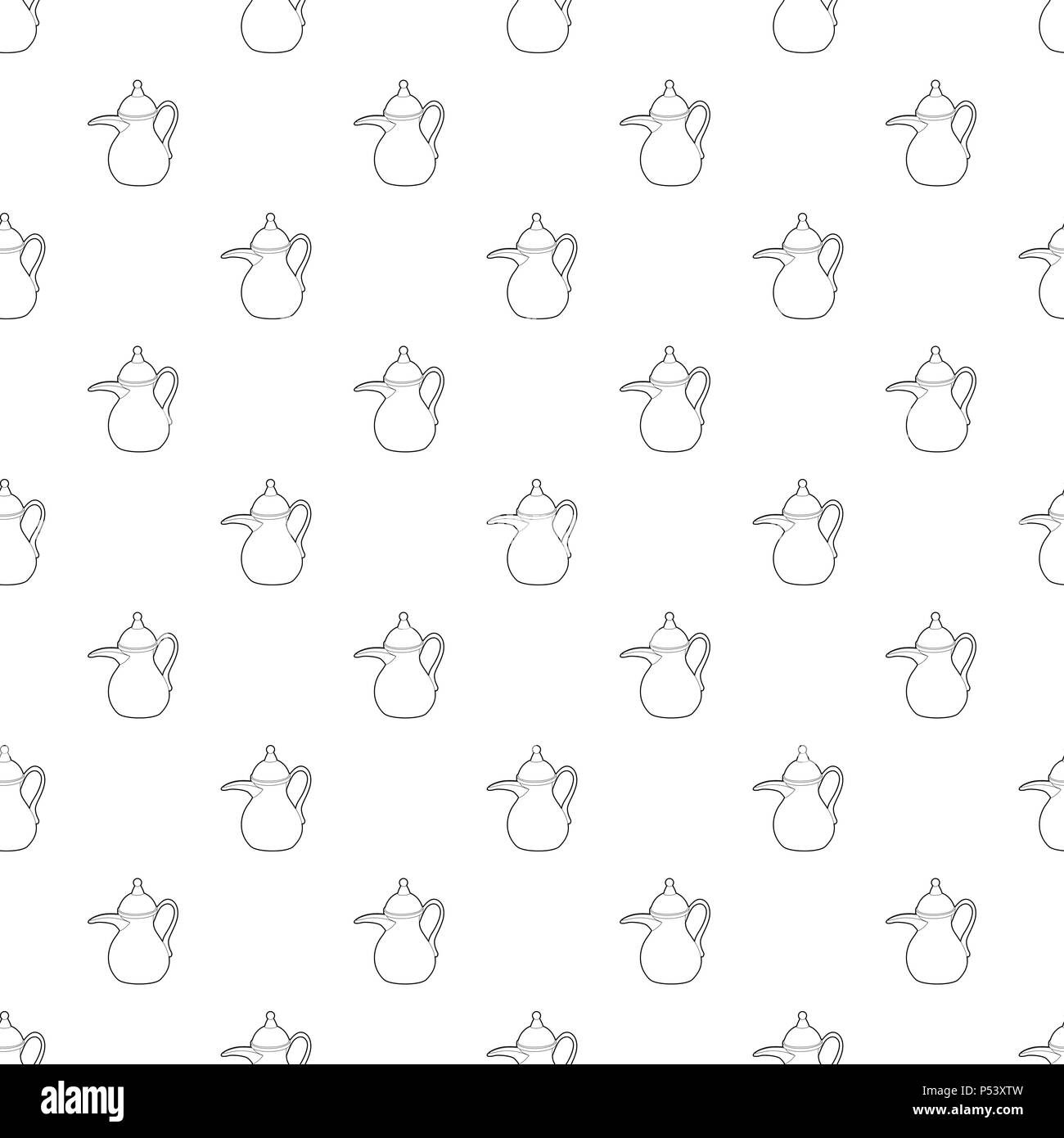 Teapot pattern vector seamless Stock Vector Image & Art - Alamy