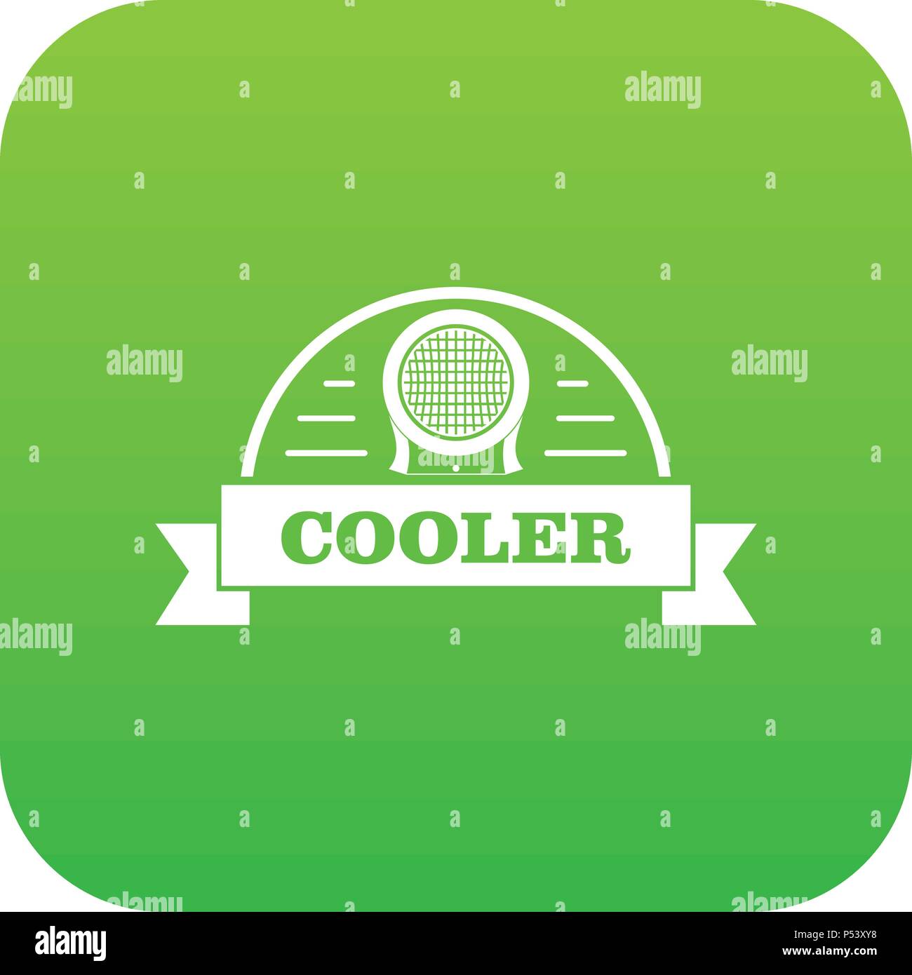 Air cooler icon green vector Stock Vector Image & Art - Alamy