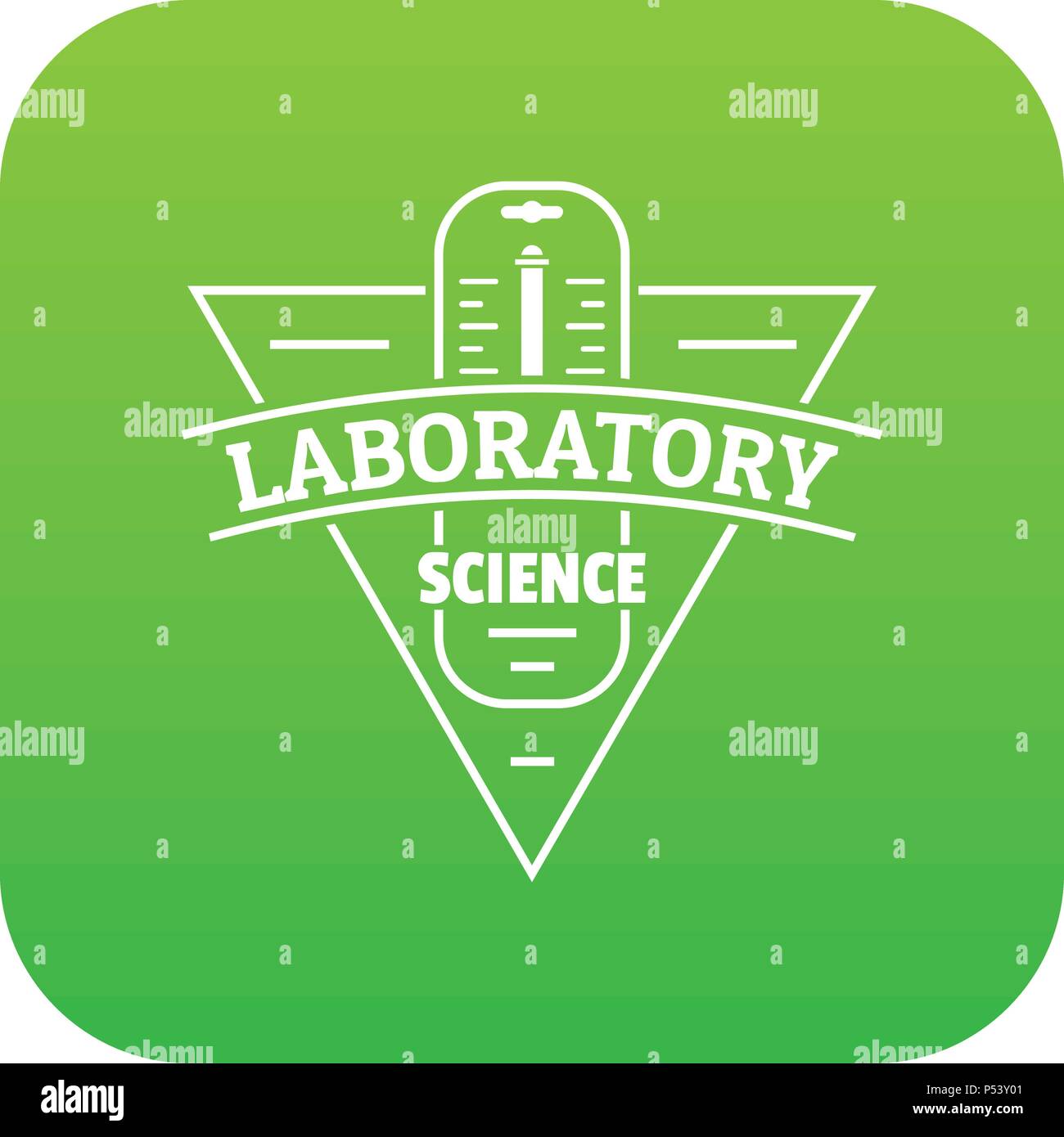 Laboratory icon green vector Stock Vector Image & Art - Alamy