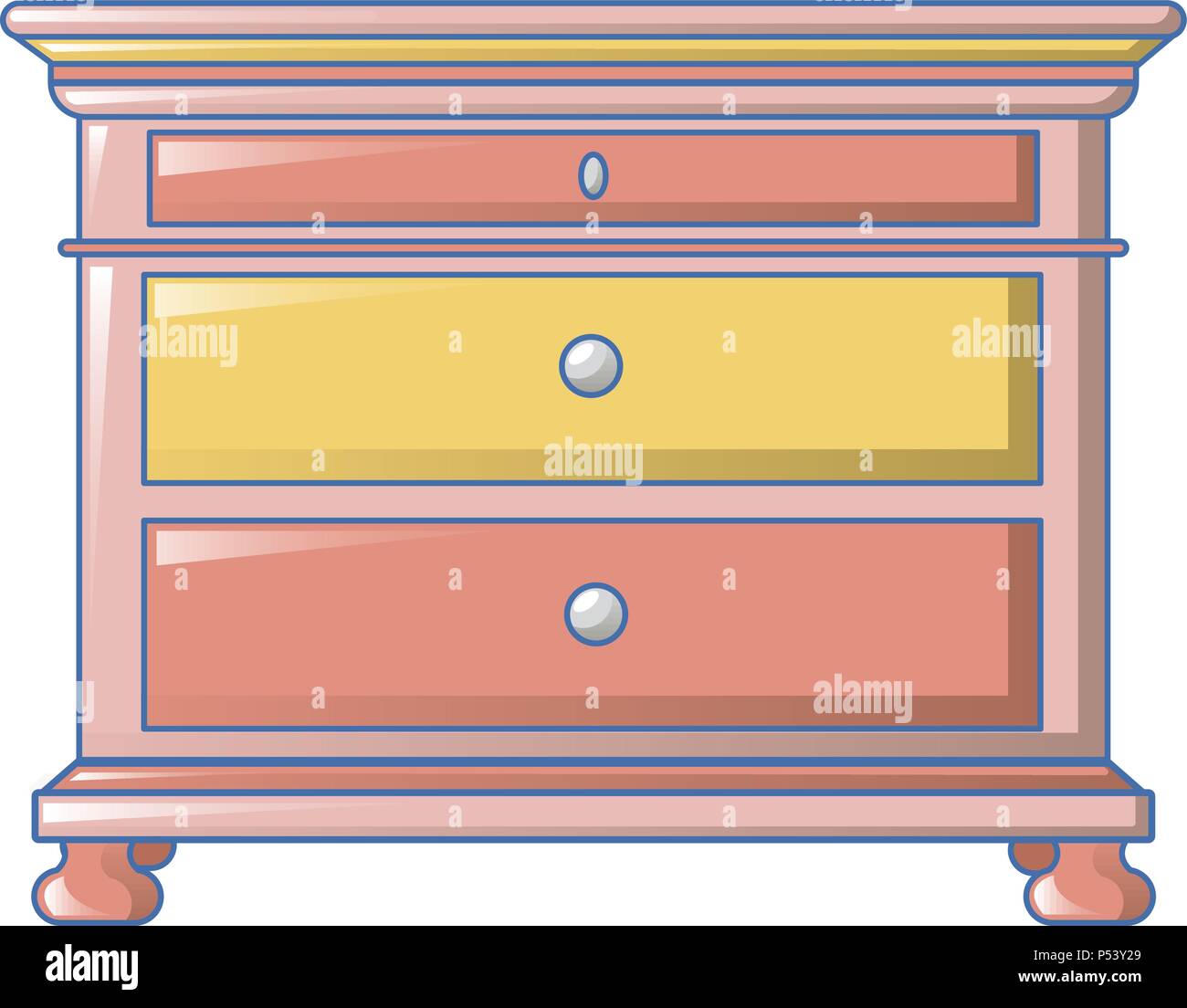 Oak drawer Stock Vector Images - Alamy