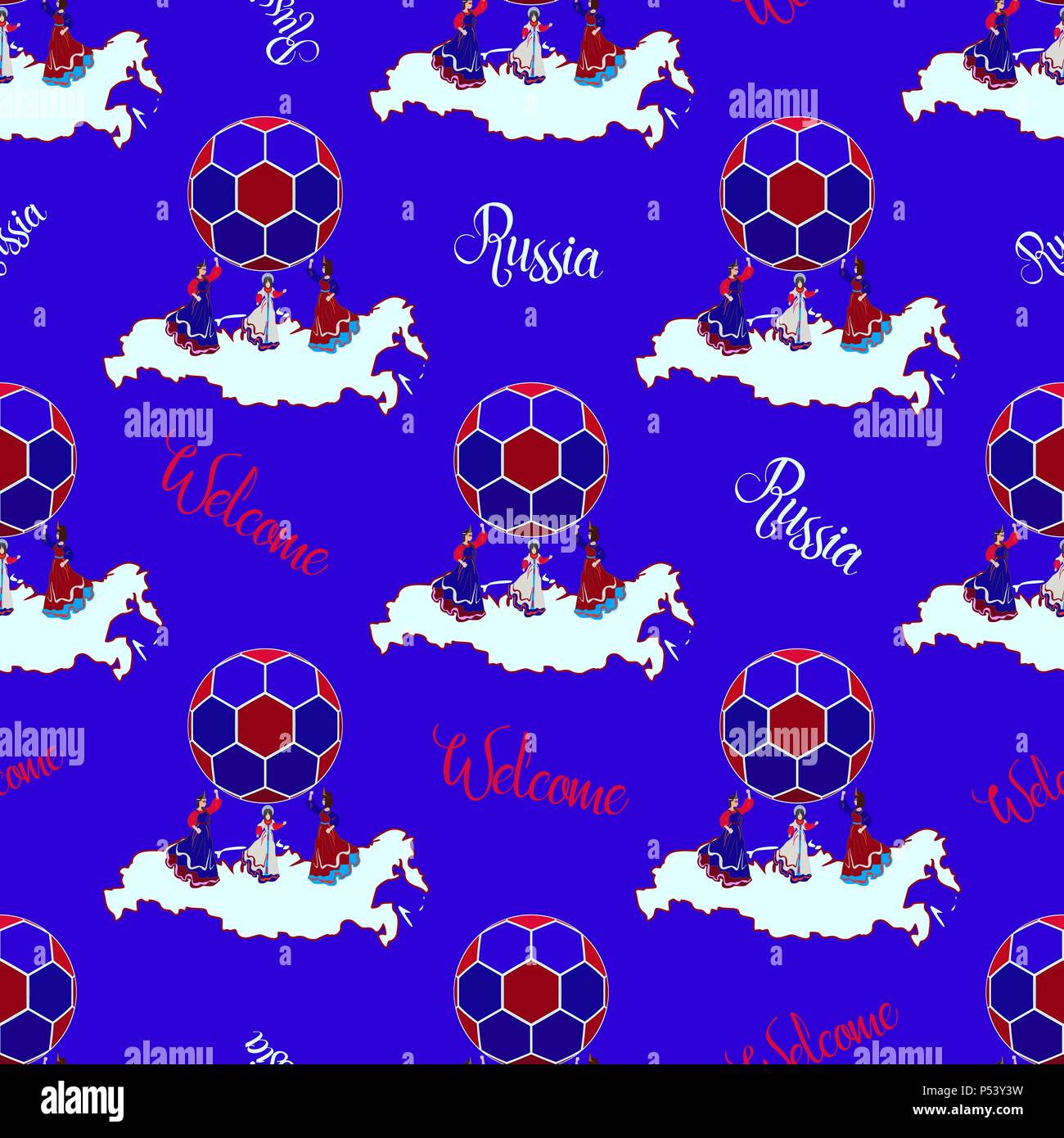 Football championship vector seamless pattern Stock Vector Image & Art ...