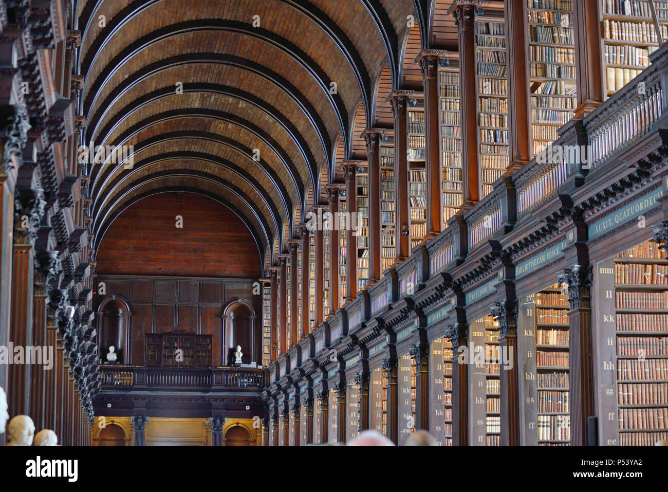 The Long Room in The Old Library, Trinity College, Dublin, Ireland ...