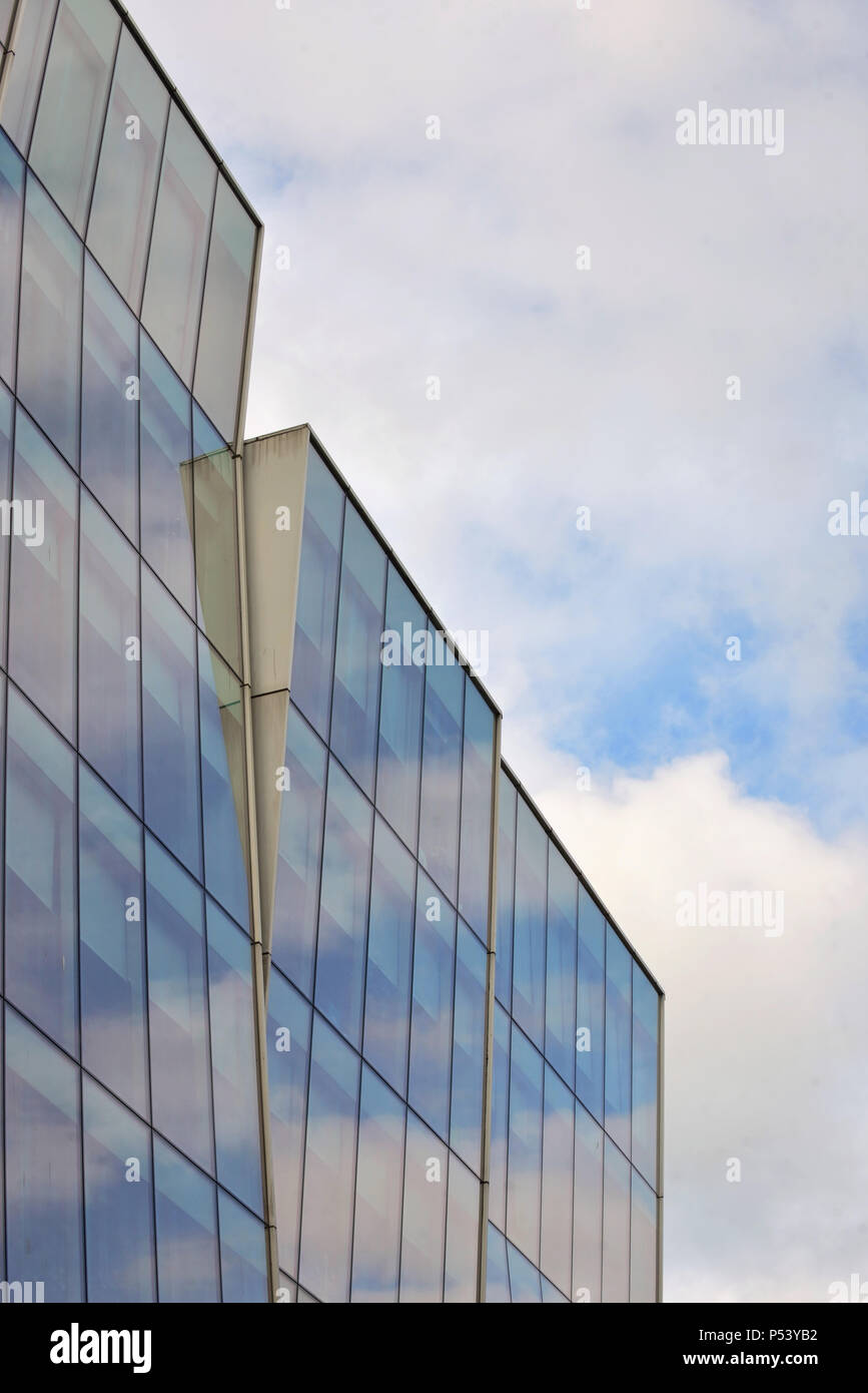 Glass facade of modern office building in the city Stock Photo - Alamy