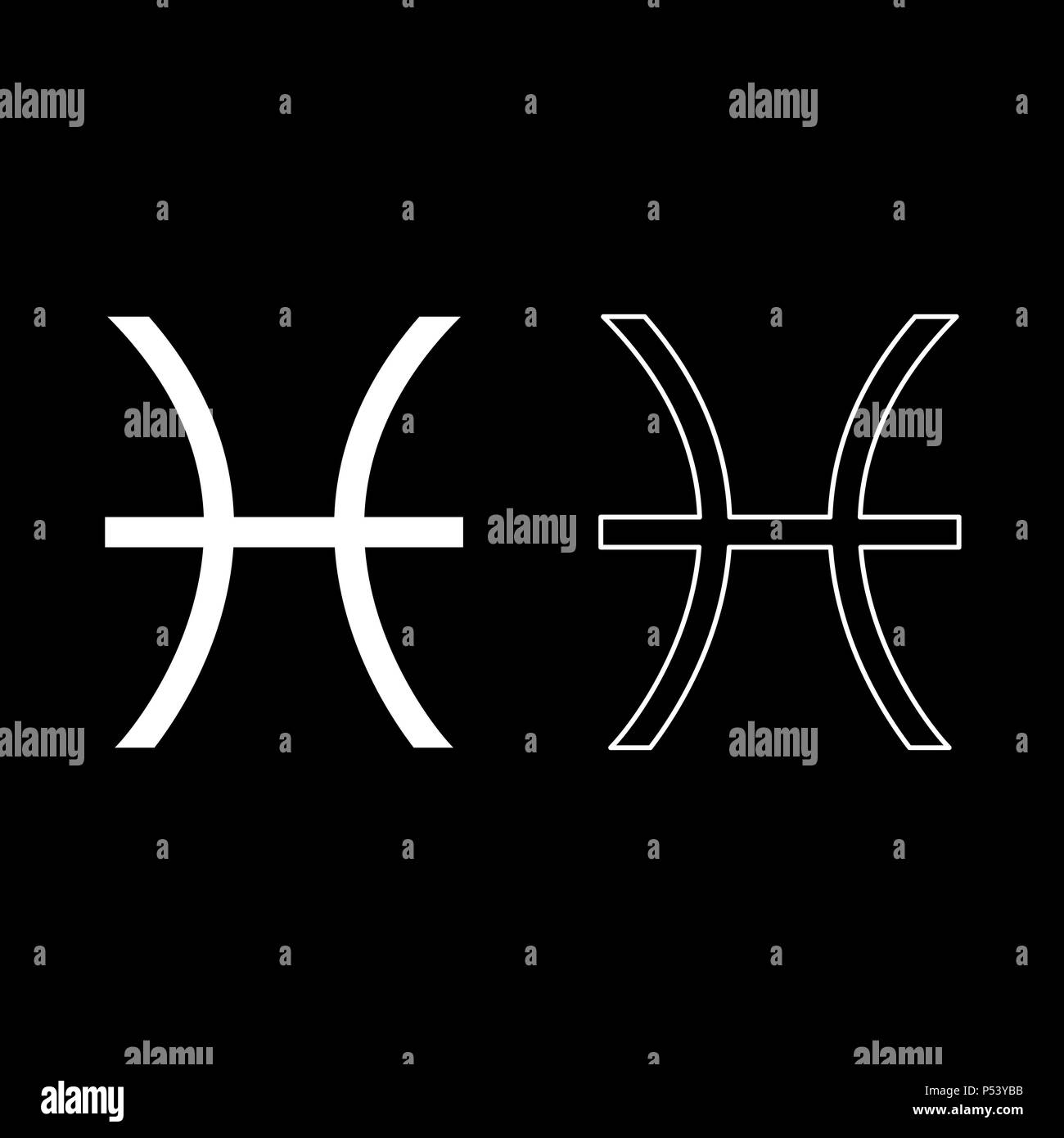 Pisces symbol hi-res stock photography and images - Alamy